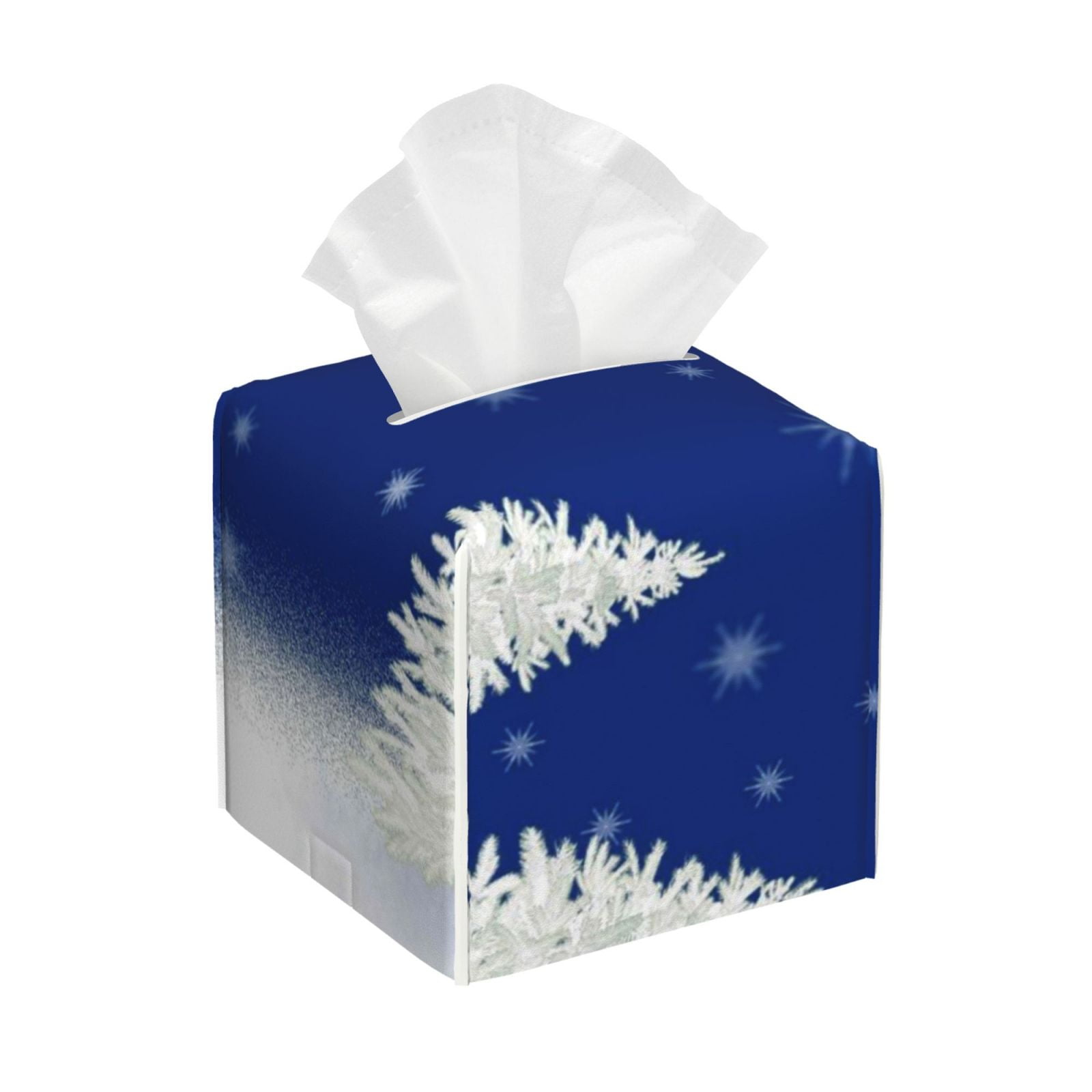 Rateoe Christmas Fir Tree Pattern Tissue Box Cover, Modern Square ...