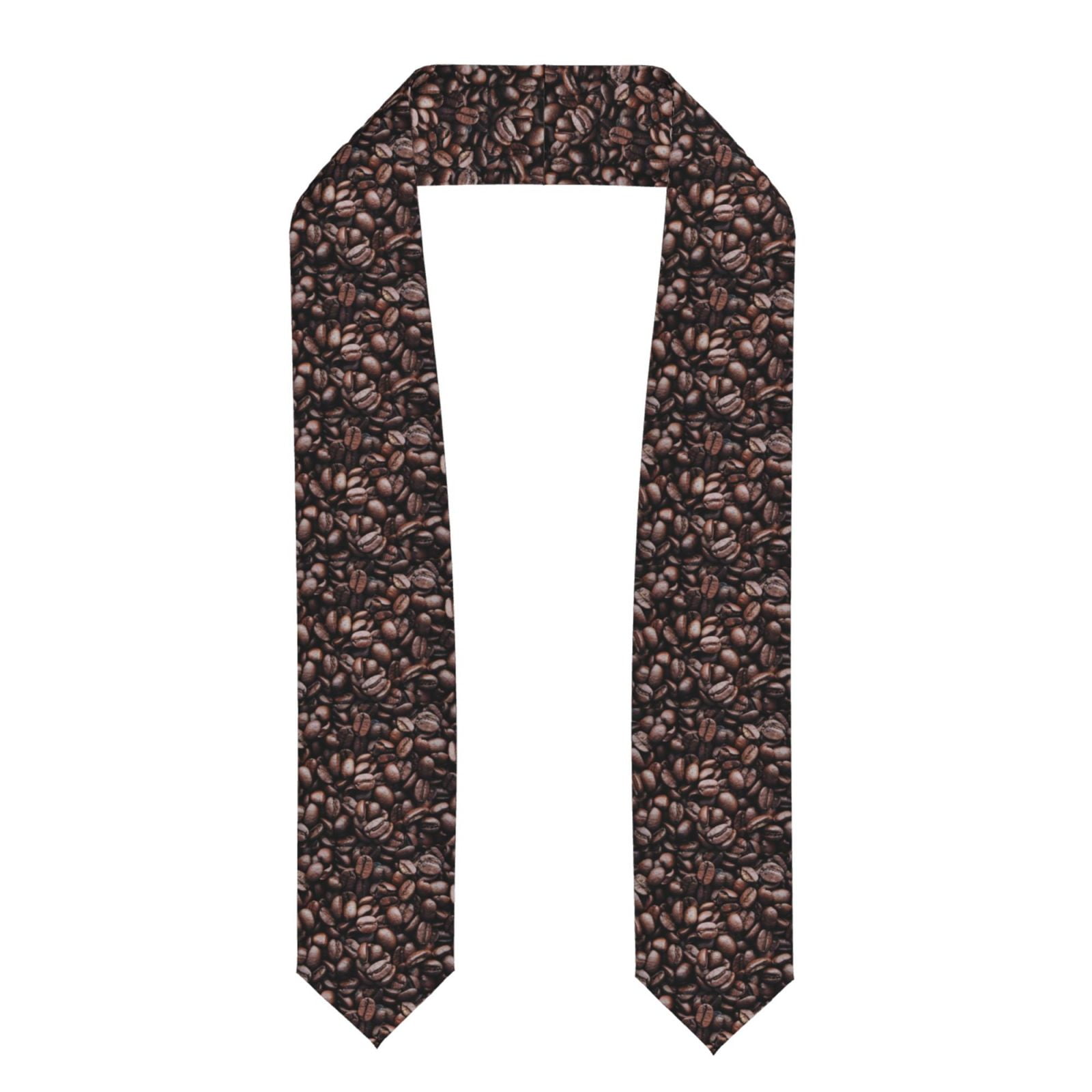 Rateoe Coffee Bean Pattern Graduation Shawl Stole – Elegant Stole for ...
