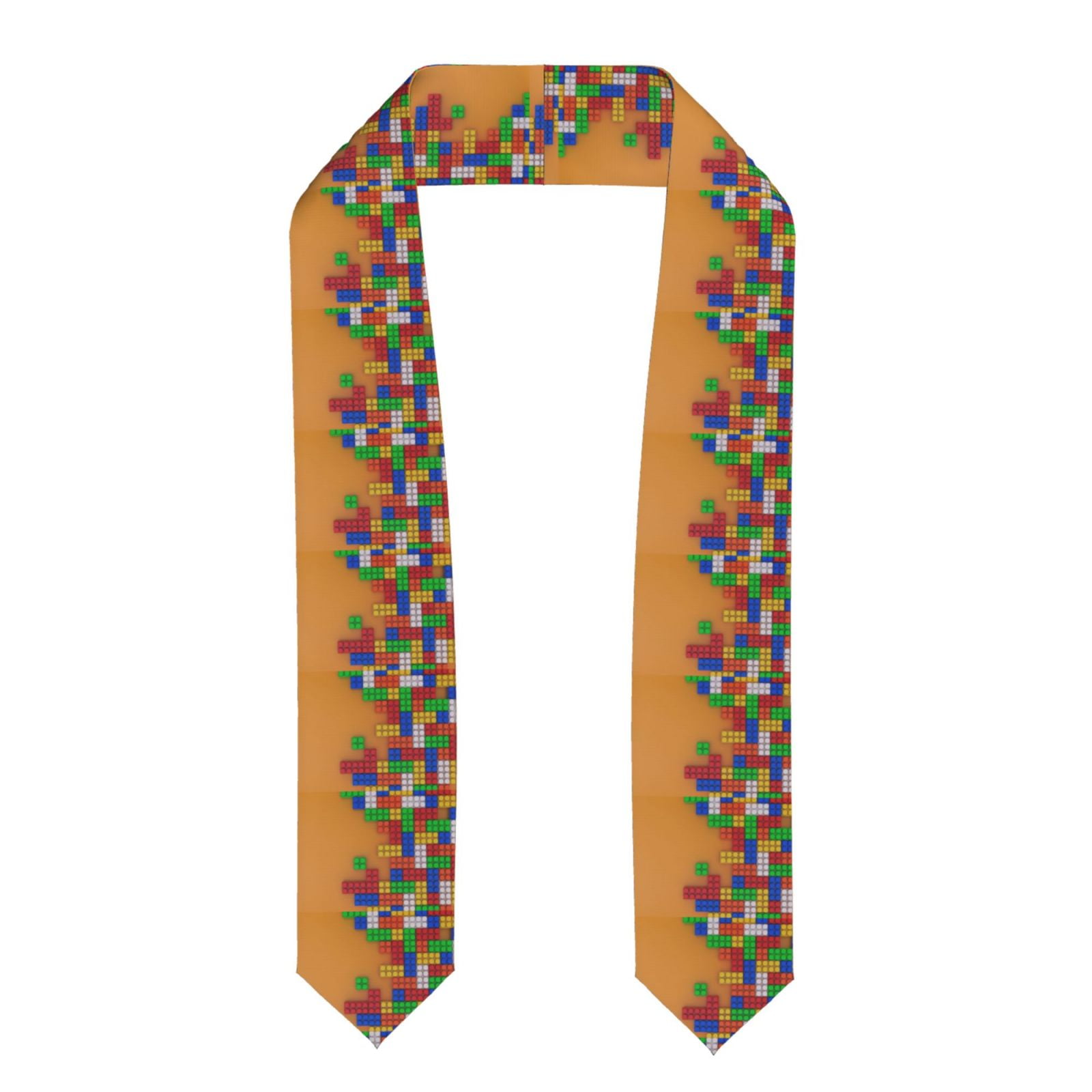 Rateoe Colorful Building Blocks A Pattern Graduation Shawl Stole ...