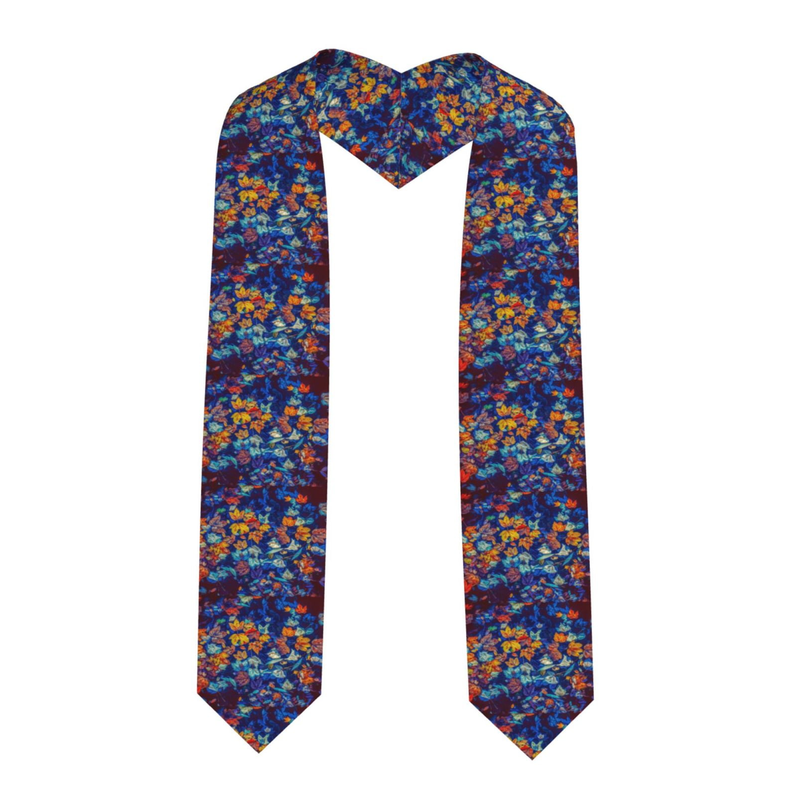 Rateoe Colorful Fall Leaves Pattern Graduation Shawl Stole – Elegant ...