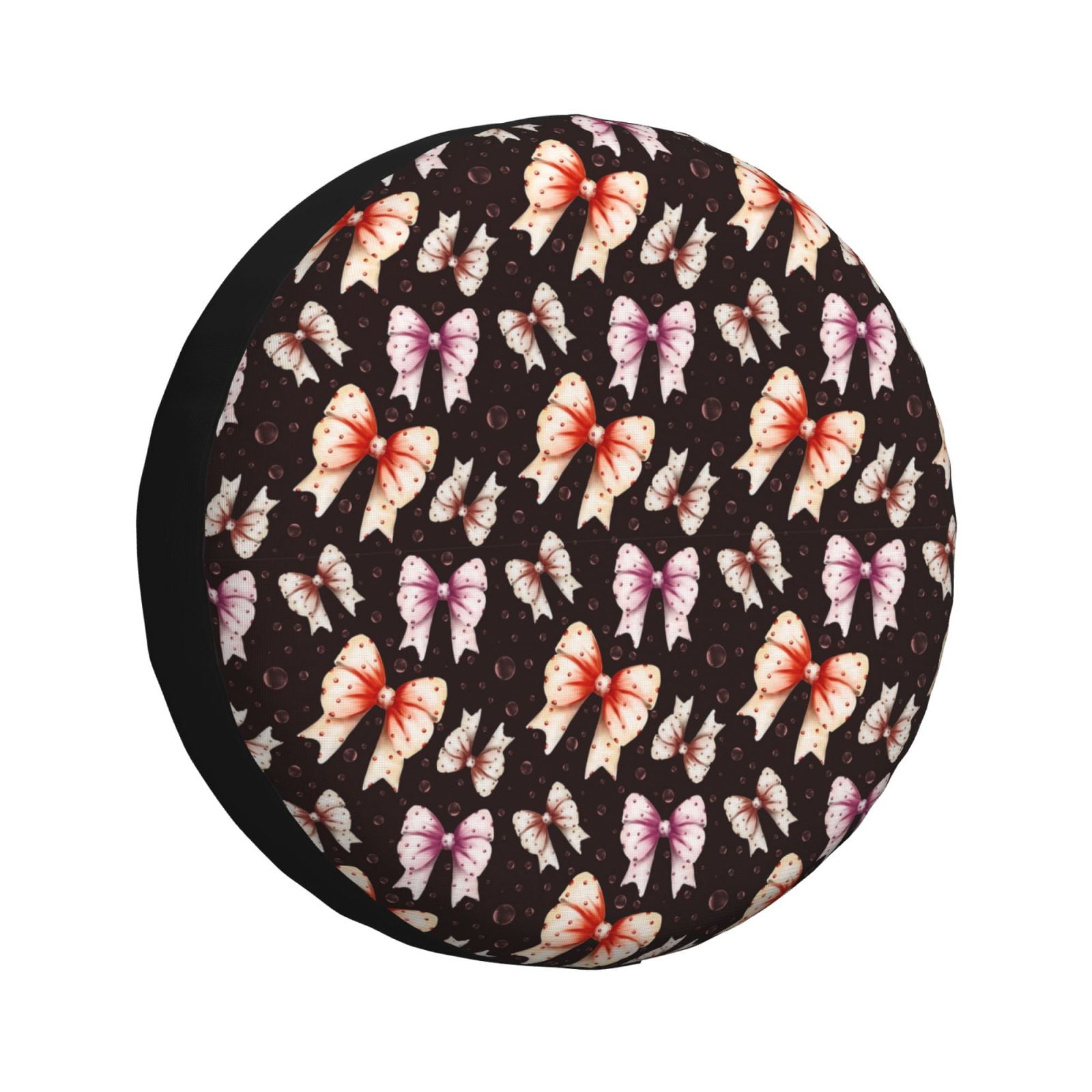 Rateoe Colorful bow with polka dots Pattern Tire Cover Wheel Protectors ...