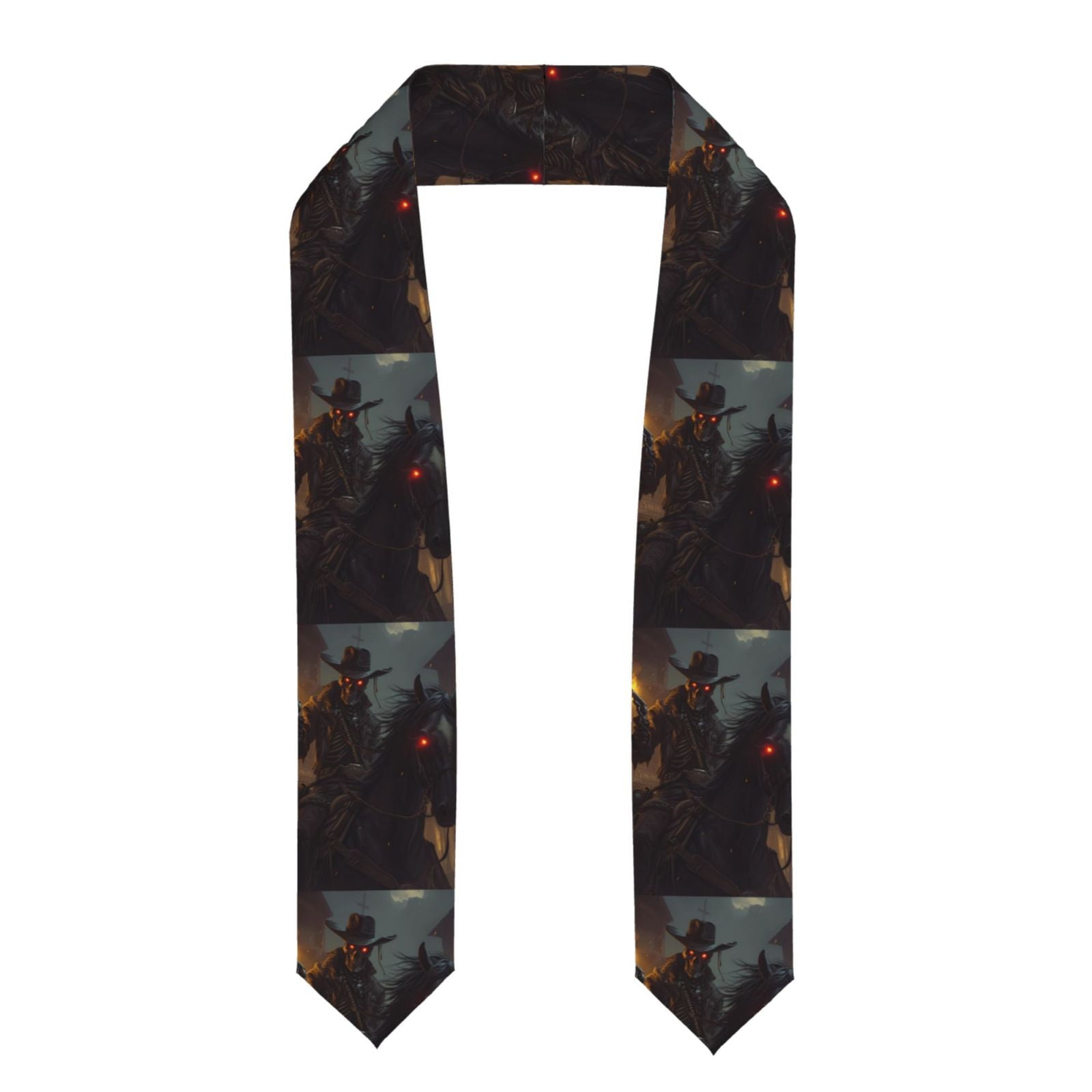 Rateoe Cool Skull Western Cowboy Pattern Graduation Shawl Stole ...