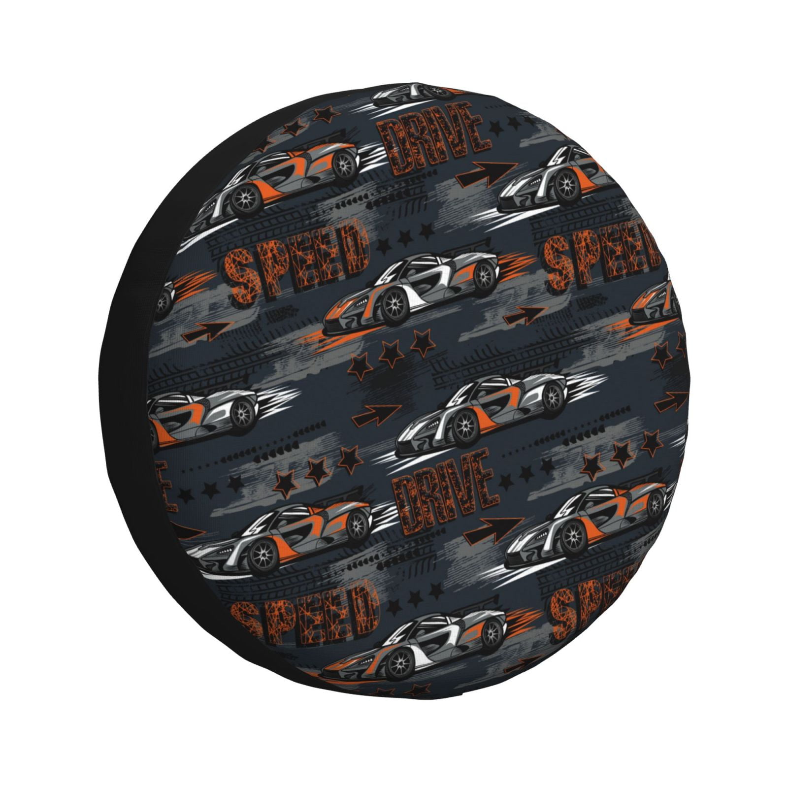 Rateoe Cool Sports Car Pattern Tire Cover Wheel Protectors Weatherproof ...