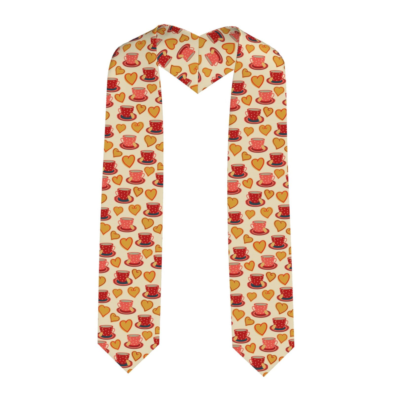 Rateoe Cups of Tea Pattern Graduation Shawl Stole – Elegant Stole for ...