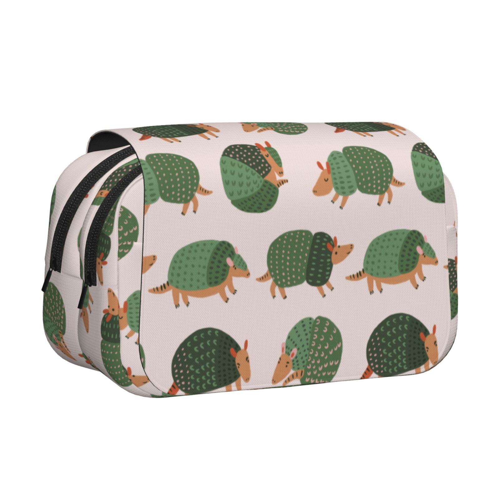 Rateoe Cute Armadillo Pattern Double Clamshell Pen Case, Storage ...