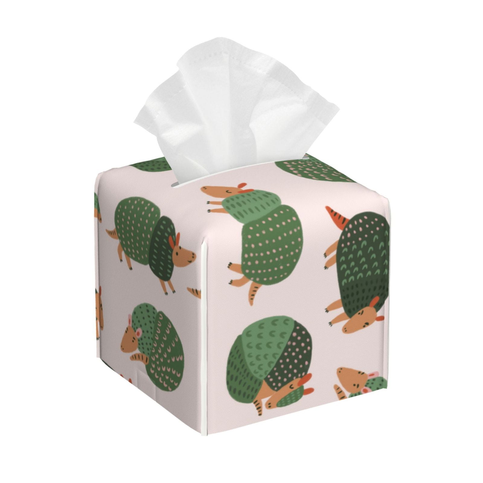 Rateoe Cute Armadillo Pattern Tissue Box Cover, Modern Square ...