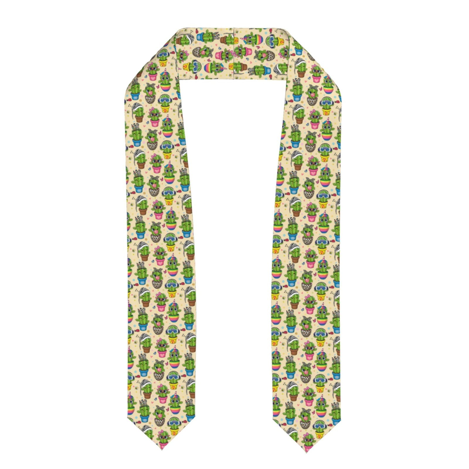 Rateoe Cute Cartoon Cactus Pattern Graduation Shawl Stole – Elegant ...