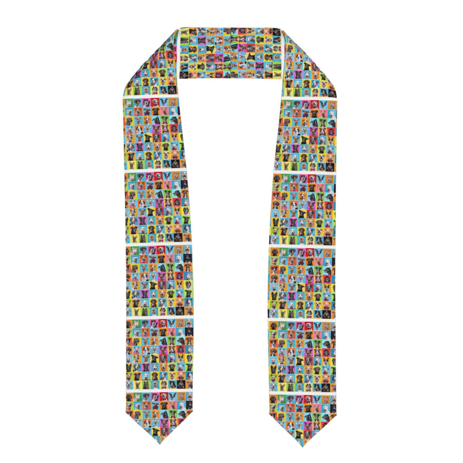 Rateoe Cute Dogs Collage Pattern Graduation Shawl Stole – Elegant Stole ...