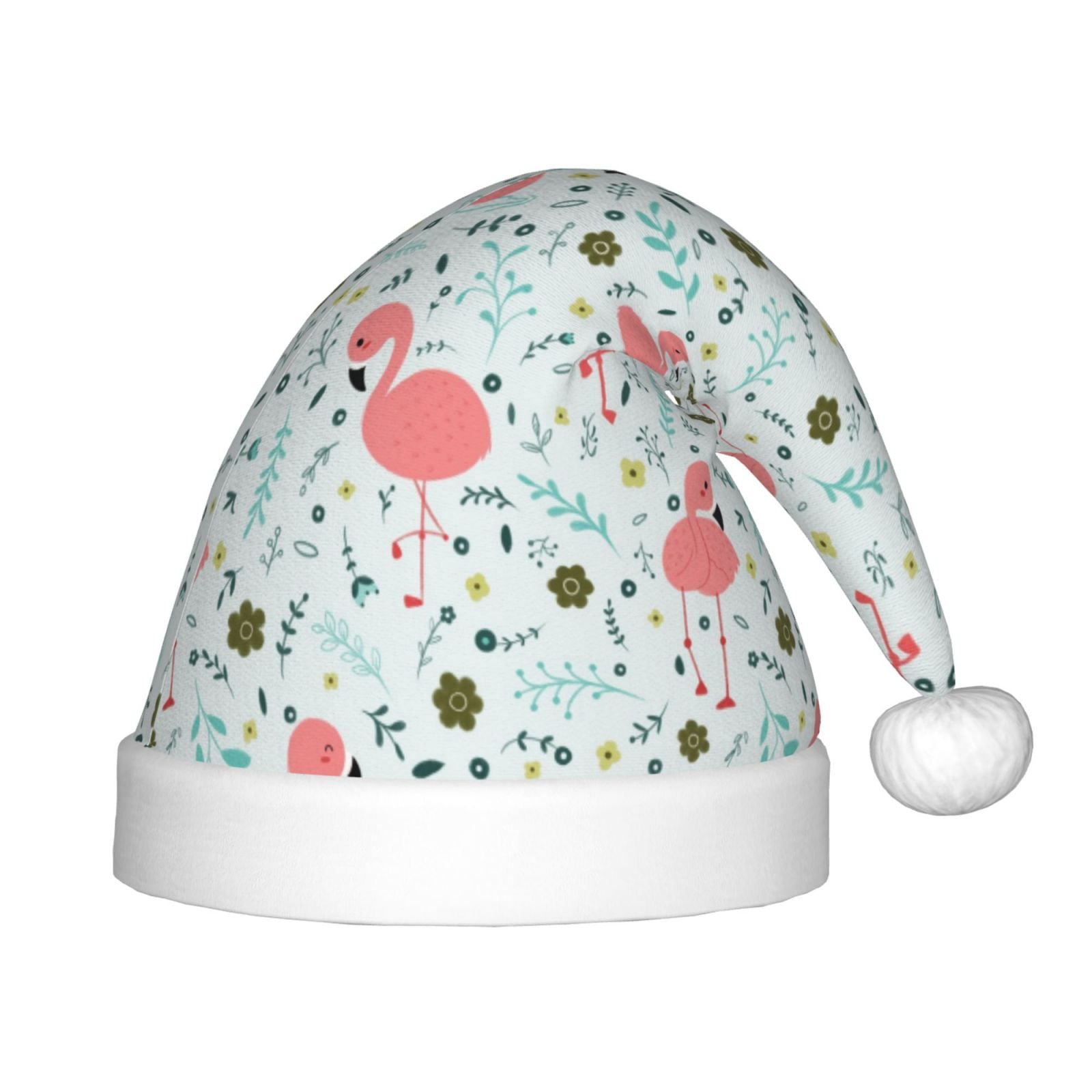Rateoe Cute Flamingo Santa Hat Confortable Christmas Hat for Christmas ...