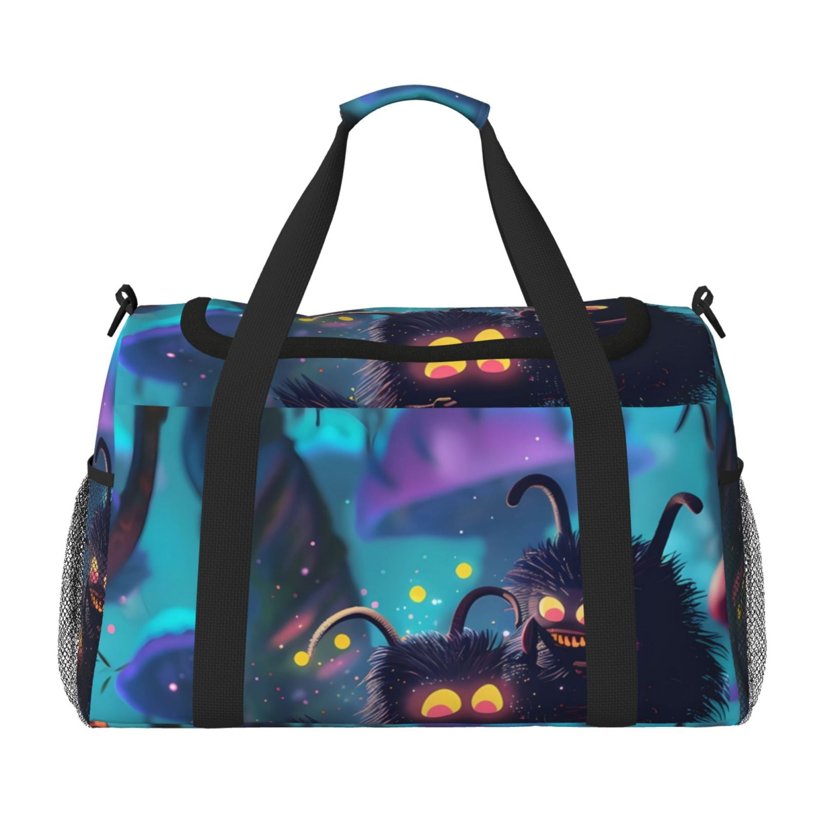 Rateoe Cute Fuzzy Fantasy Creatures Pattern Gym Bag for Women, Duffle ...