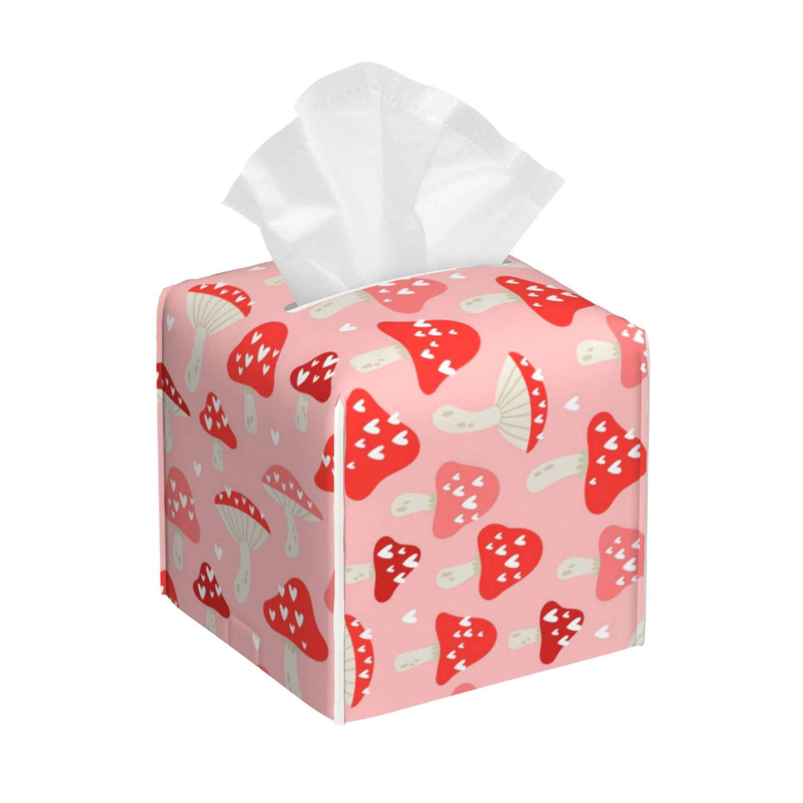 Rateoe Cute Mushroom1 Pattern Tissue Box Cover, Modern Square ...