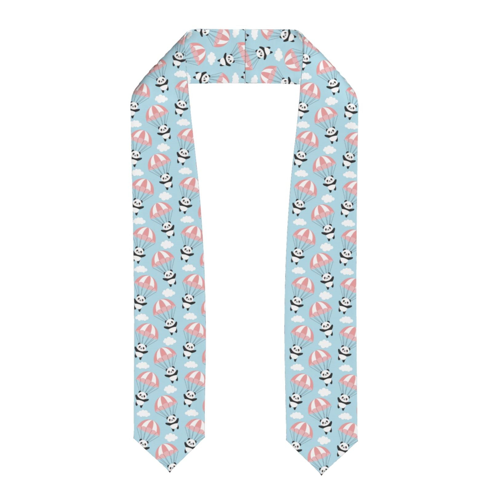Rateoe Cute Panda Flying in the Sky Pattern Graduation Shawl Stole ...