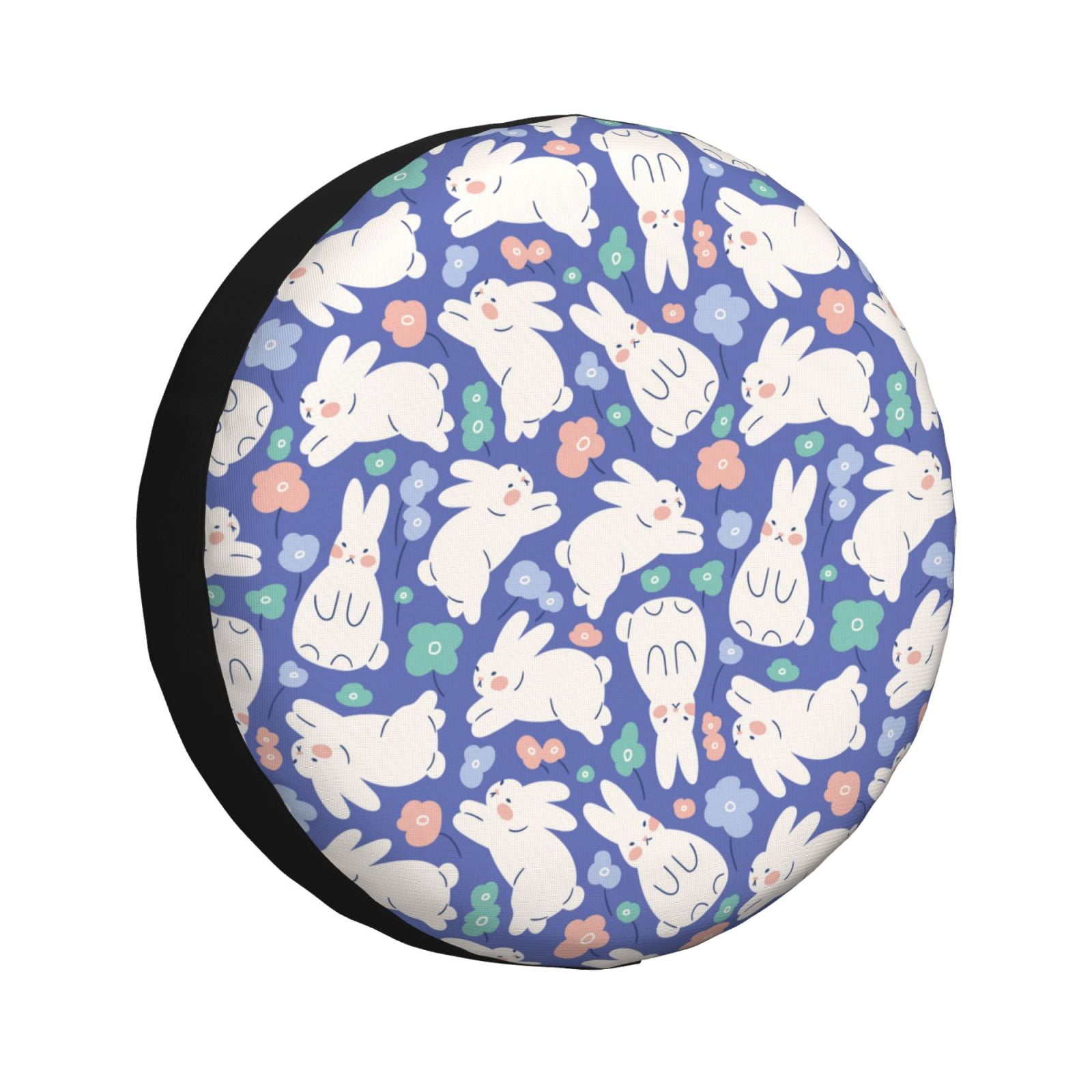Rateoe Cute White Rabbit Pattern Tire Cover Wheel Protectors ...