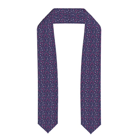 Rateoe Dance Skull Star Pattern Graduation Shawl Stole – Elegant Stole ...