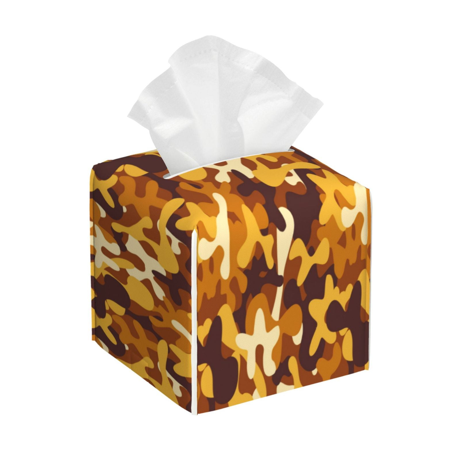 Rateoe Desert Camouflage Pattern Tissue Box Cover, Modern Square ...