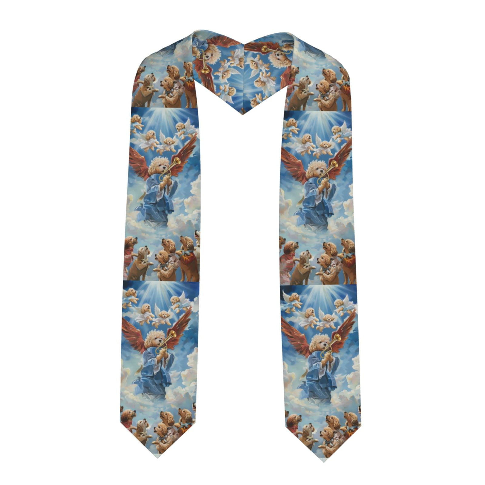 Rateoe Dog Angel Ascension Pattern Graduation Shawl Stole – Elegant ...