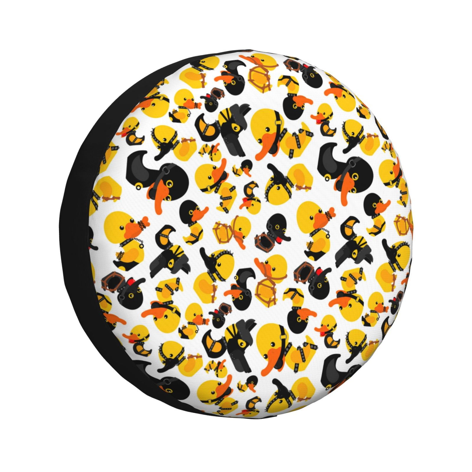 Rateoe Duck In Black Suit1 Pattern Tire Cover Wheel Protectors ...