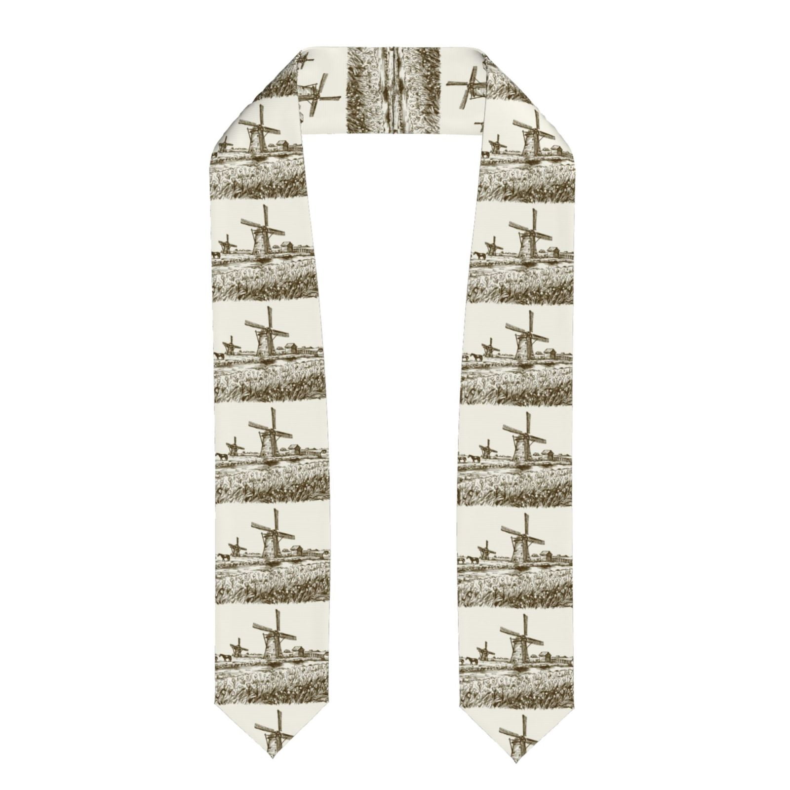 Rateoe Dutch Windmill Pattern Graduation Shawl Stole – Elegant Stole ...