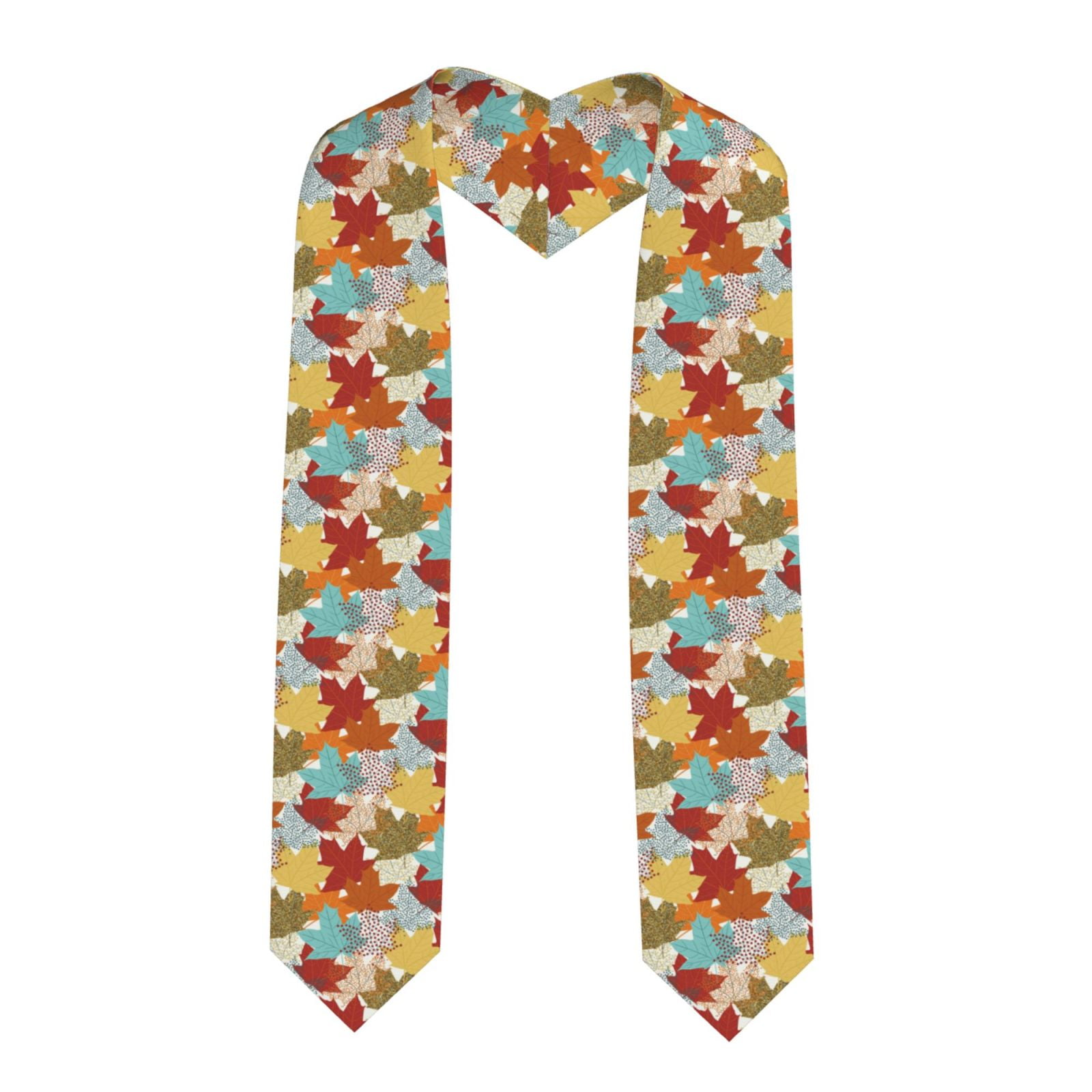 Rateoe Fall Maple Leaves Pattern Graduation Shawl Stole – Elegant Stole ...