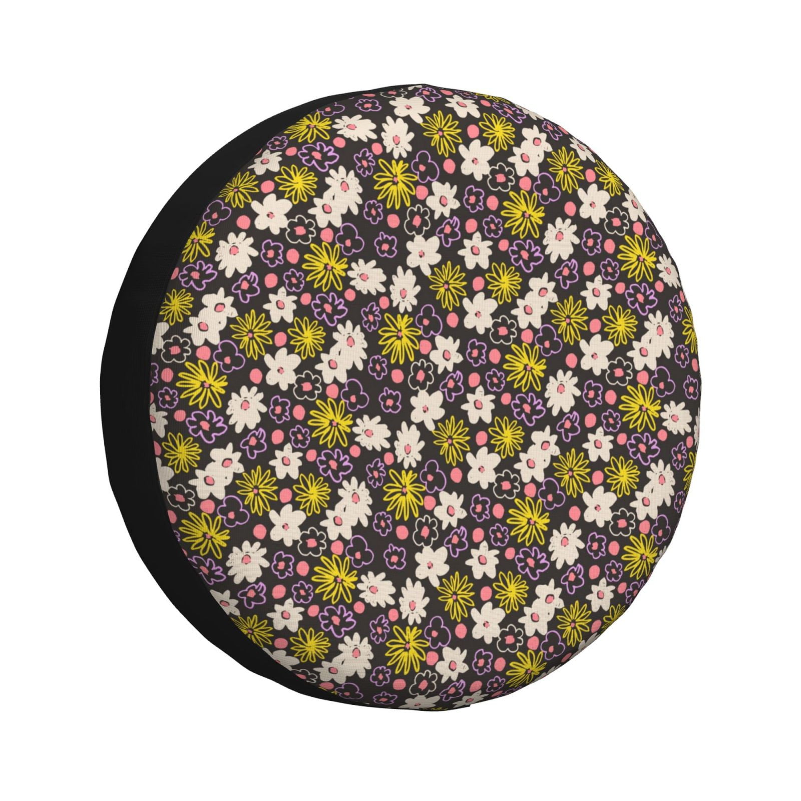 Rateoe Flowers Daisy Pattern Tire Cover Wheel Protectors Weatherproof ...
