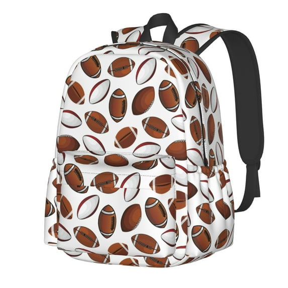 Rateoe Football Pattern Student Backpack,Backpack for School ...