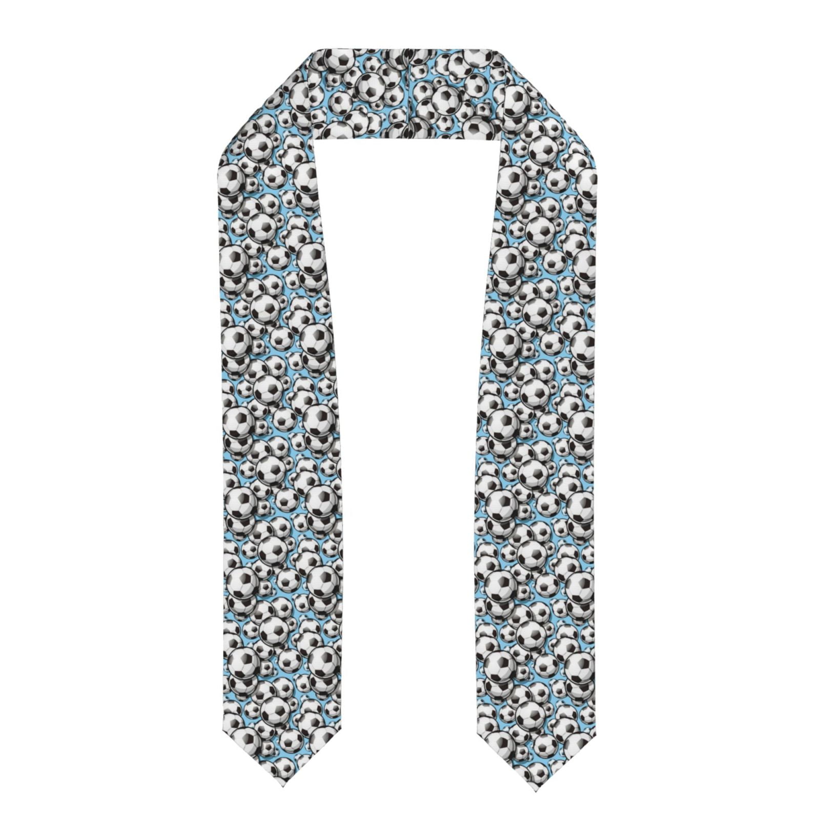 Rateoe Football Soccer Ball Pattern Graduation Shawl Stole – Elegant ...