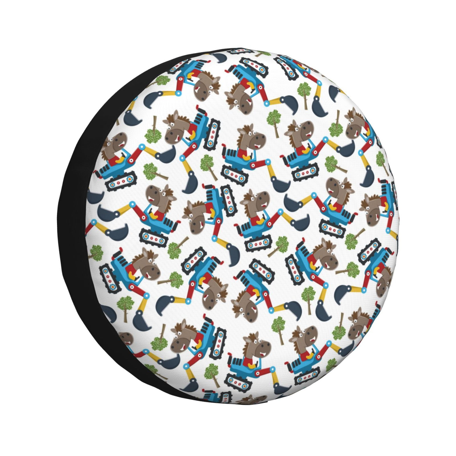 Rateoe Funny Excavator Pattern Tire Cover Wheel Protectors Weatherproof ...