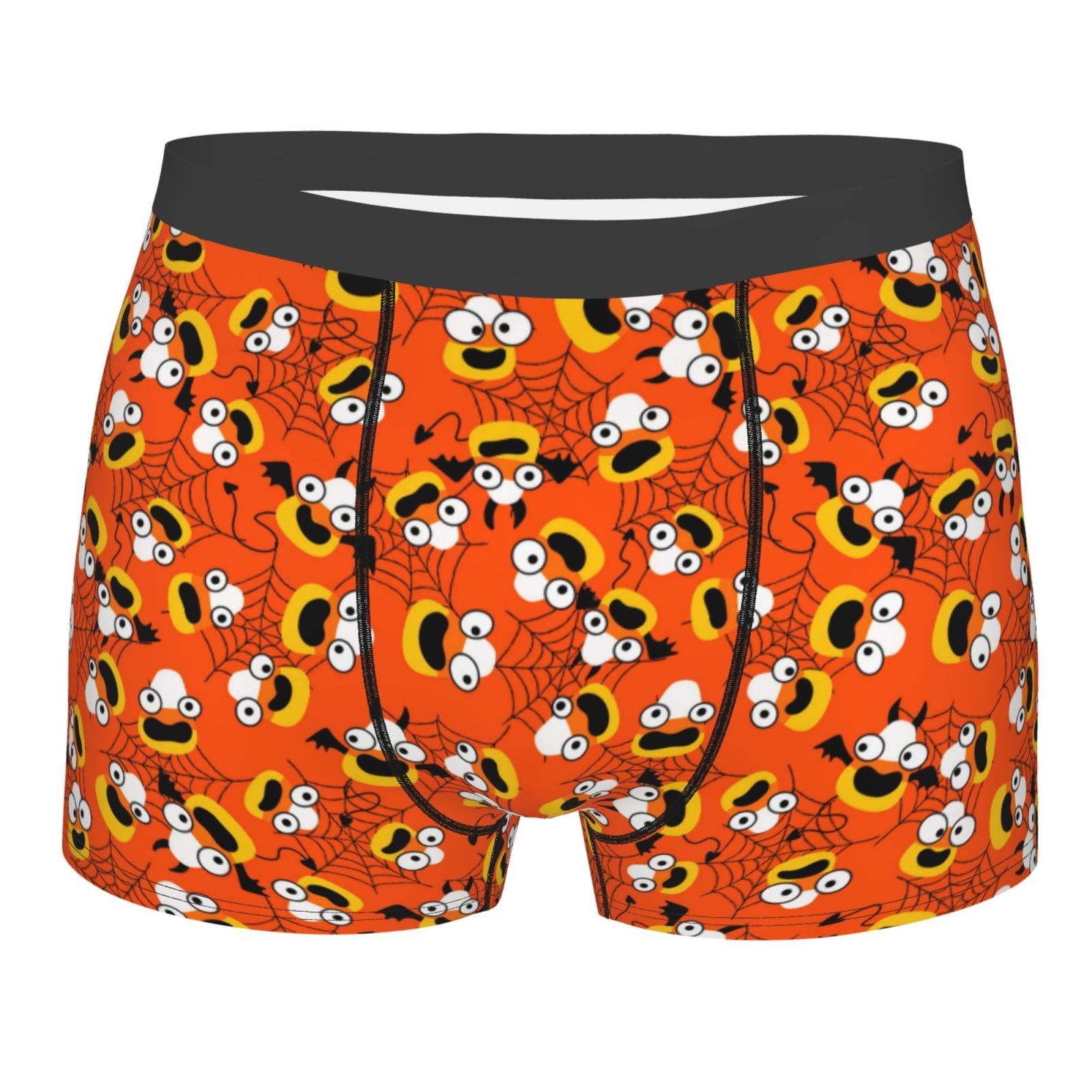 Rateoe Funny corn spider web Mens Boxer Briefs Poly Spandex Performance ...