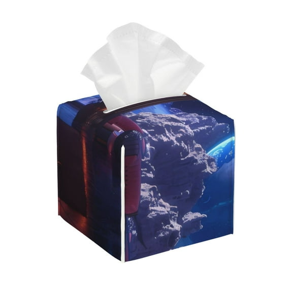Rateoe Futuristic Bar Space View Pattern Tissue Box Cover, Modern ...