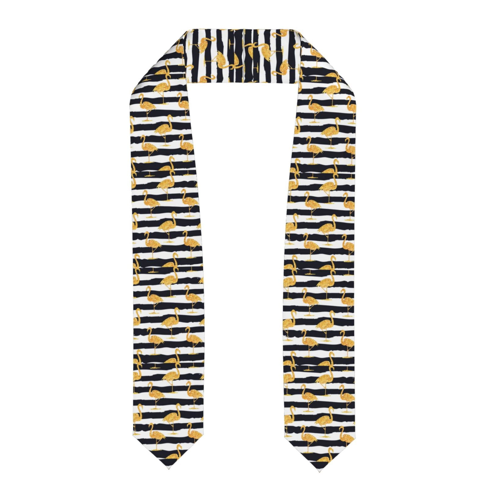 Rateoe Gold Flamingo Pattern Graduation Shawl Stole – Elegant Stole for ...