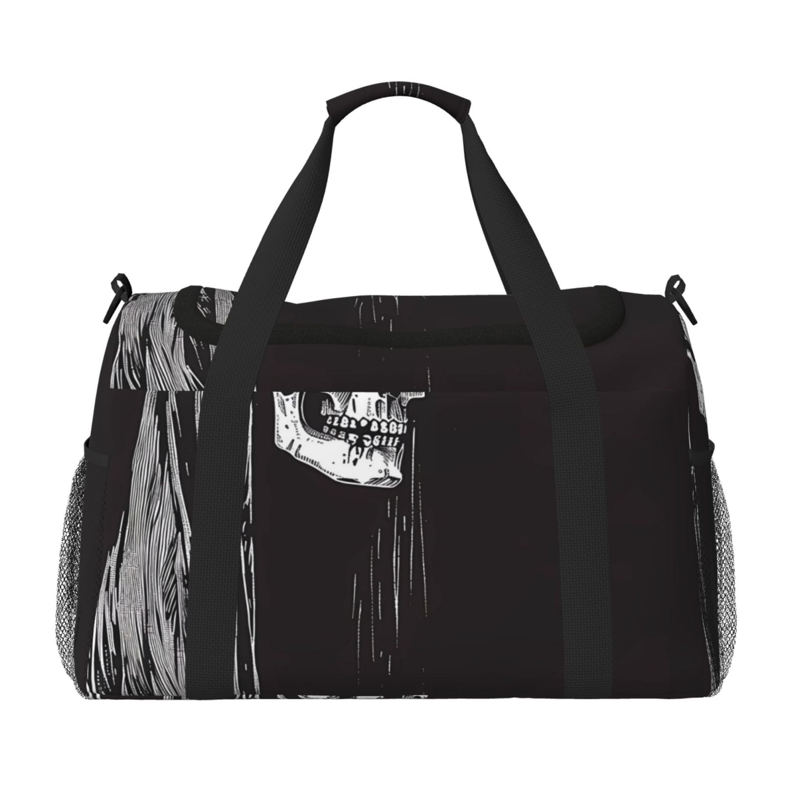 Rateoe Gothic Skull Drape Pattern Gym Bag for Women, Duffle Bag for ...