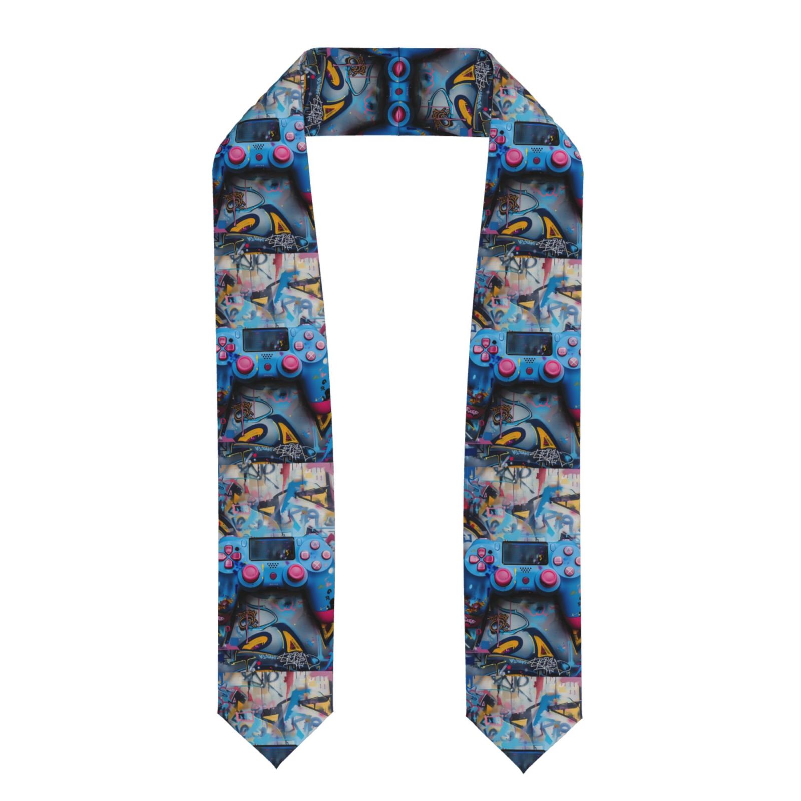 Rateoe Graffiti Game Controller Art Pattern Graduation Shawl Stole ...