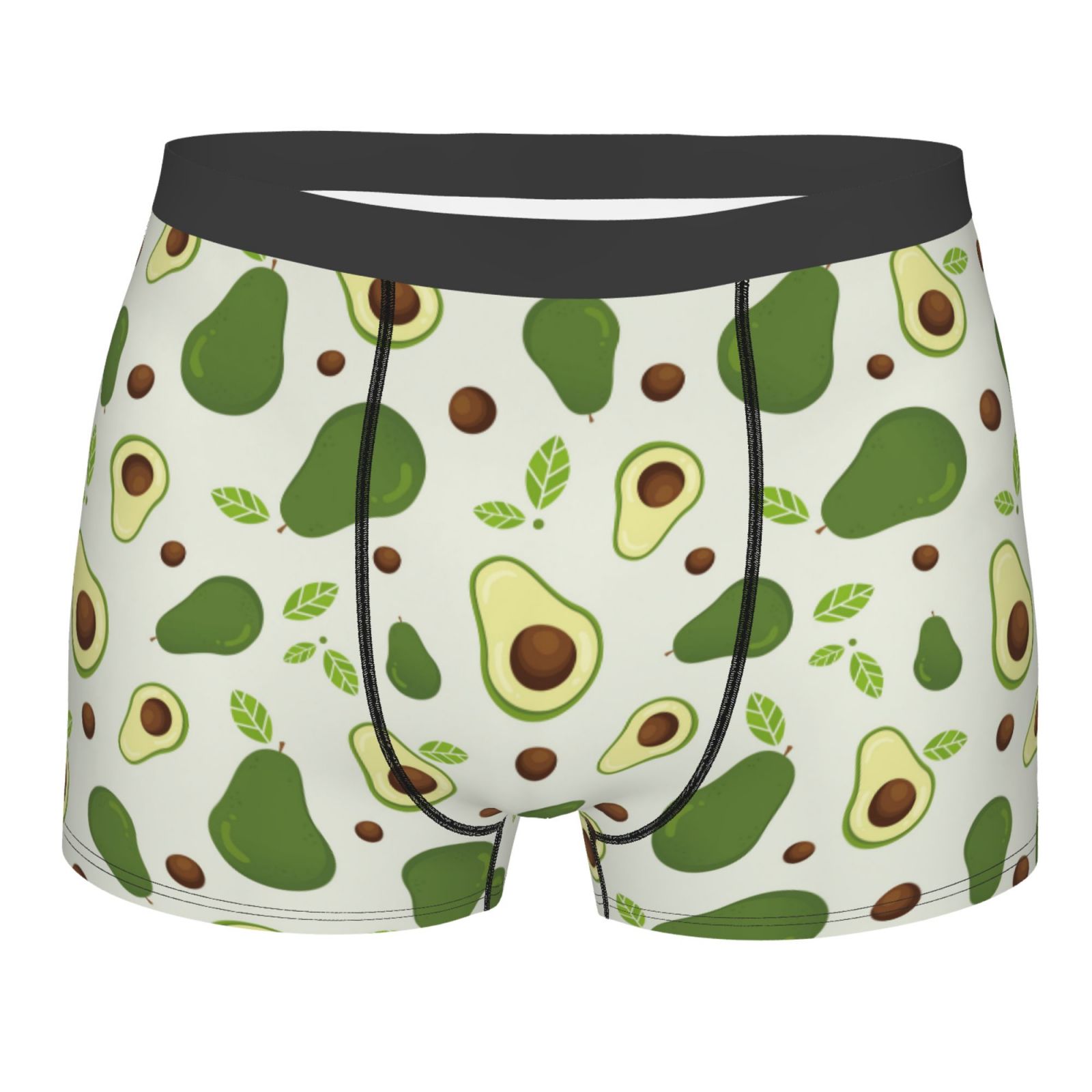 Rateoe Green Avocado Mens Boxer Briefs Poly Spandex Performance Boxer ...
