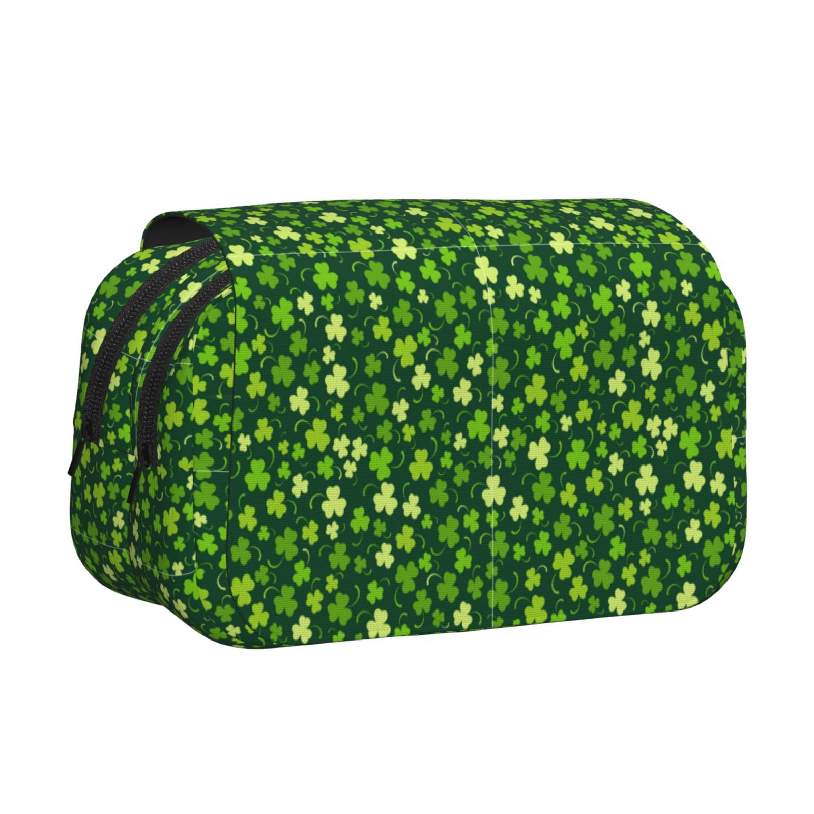 Rateoe Happy St. Patrick's day Pattern Double Clamshell Pen Case ...