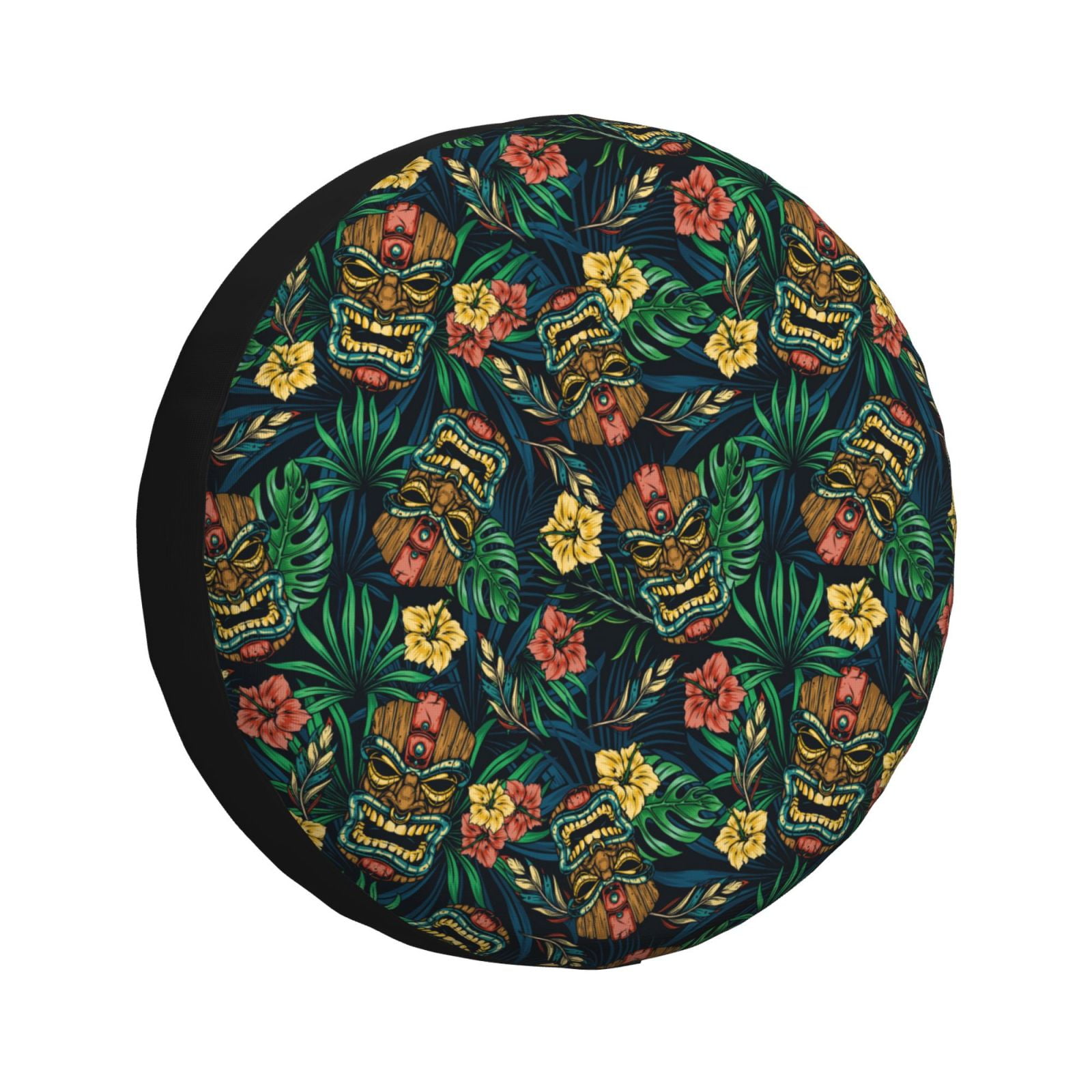Rateoe Hawaiian Tribal Mask Pattern Tire Cover Wheel Protectors ...
