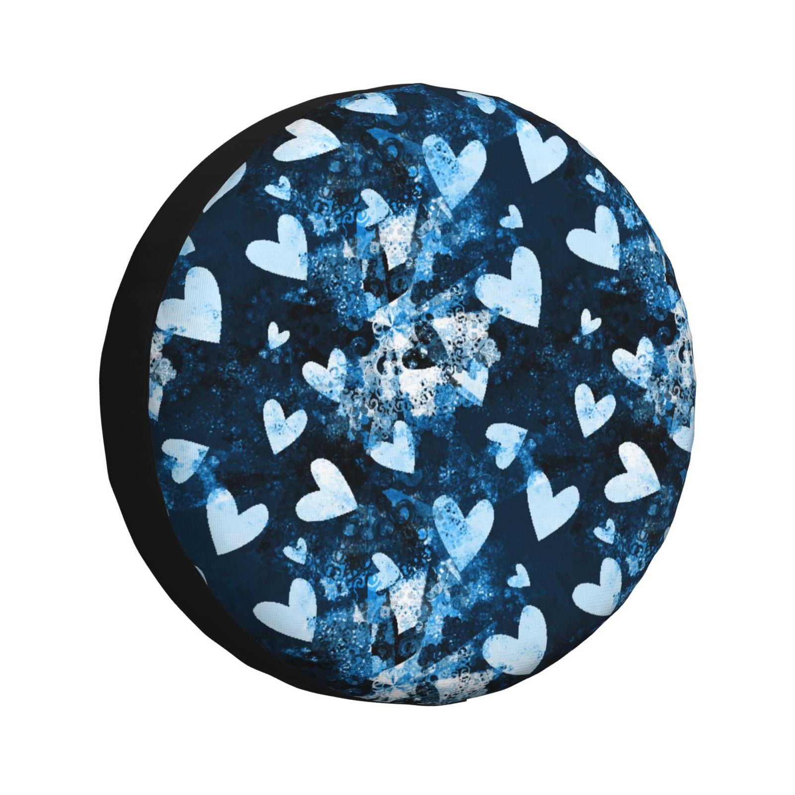 Rateoe Ice Blue Heart Pattern Tire Cover Wheel Protectors Weatherproof ...