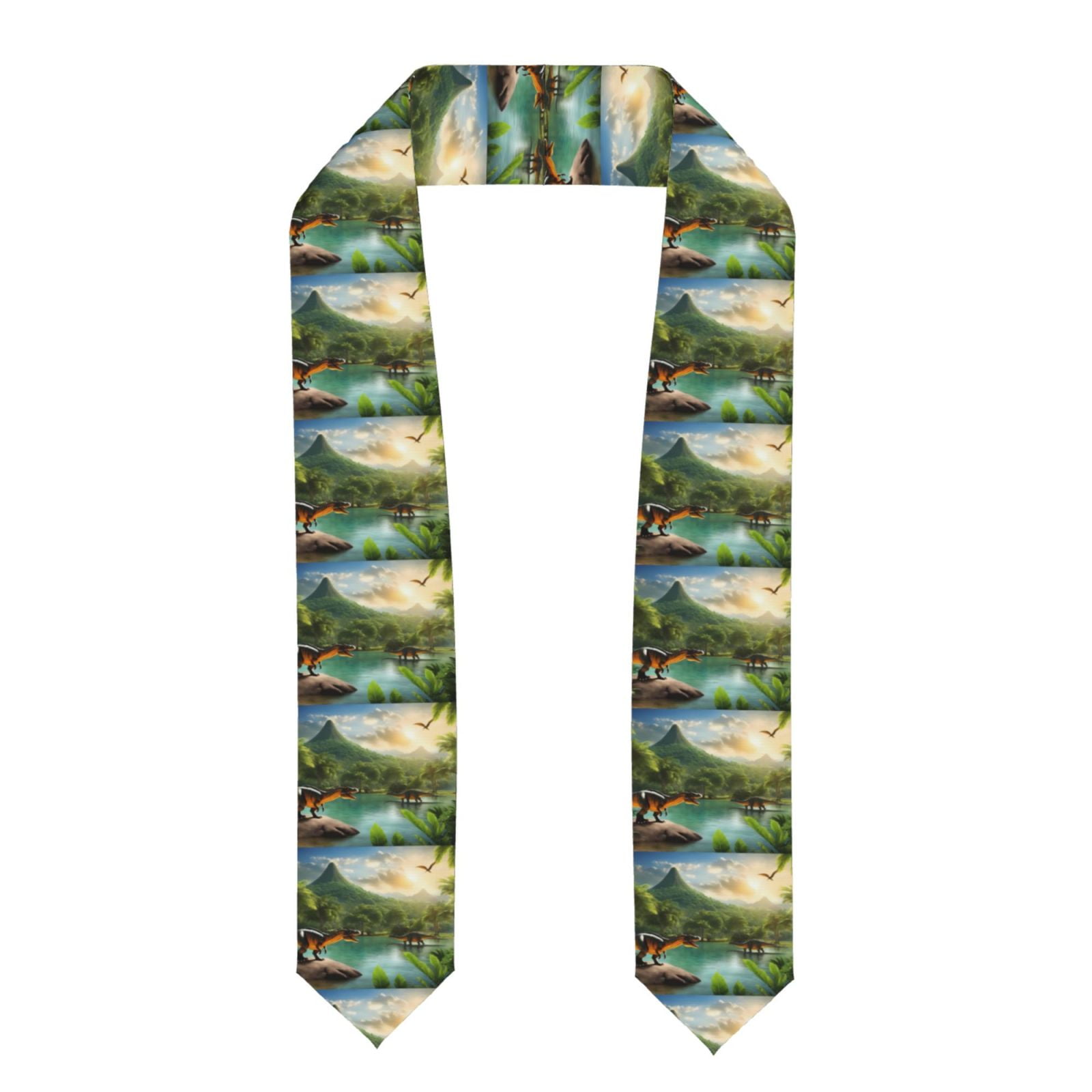 Rateoe Lake Forest Dinosaur Pattern Graduation Shawl Stole – Elegant ...