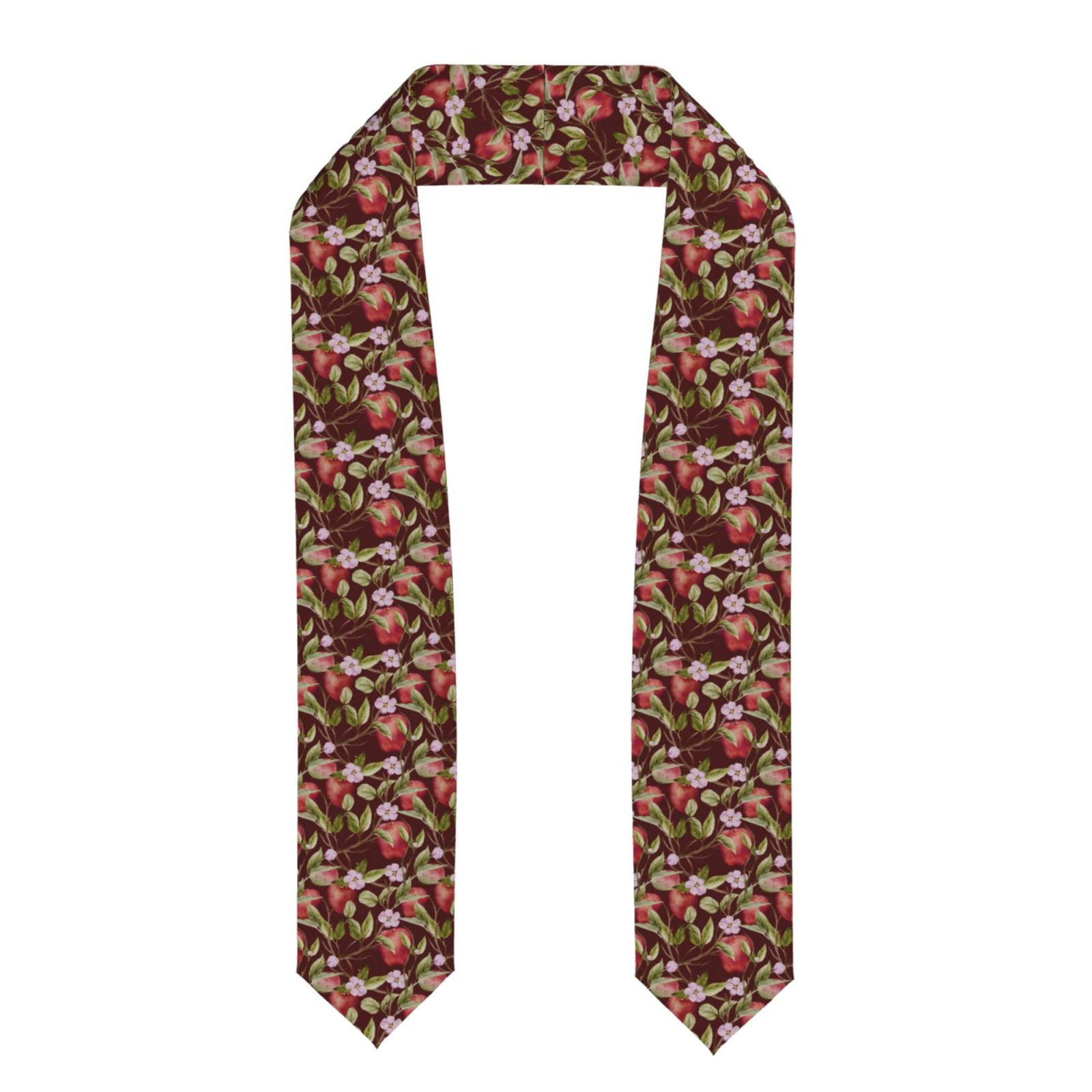 Rateoe Leaf And Fruit Pattern Graduation Shawl Stole – Elegant Stole ...