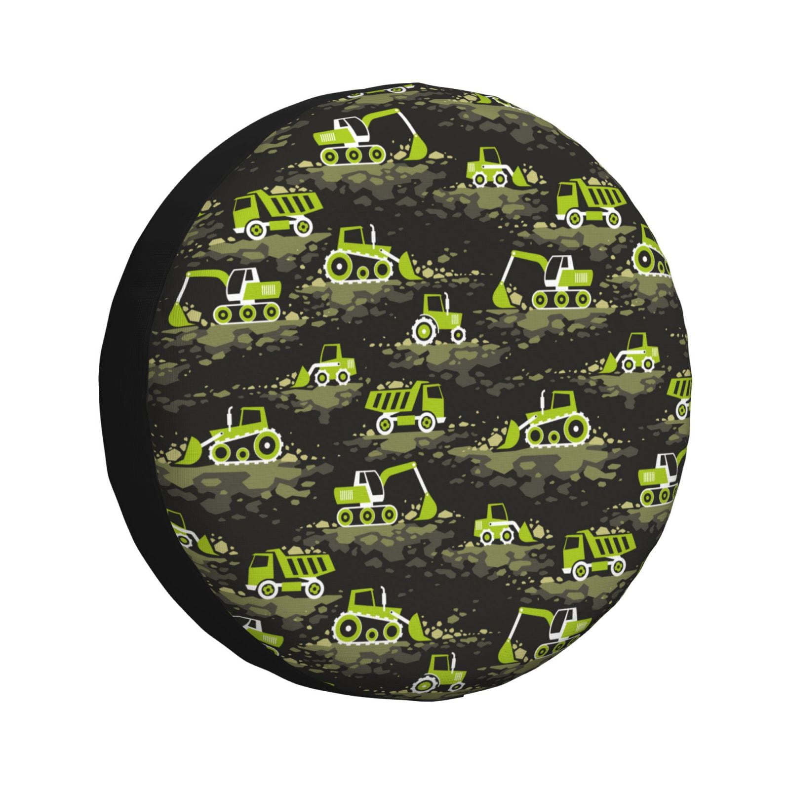Rateoe Light Green Excavator Pattern Tire Cover Wheel Protectors ...
