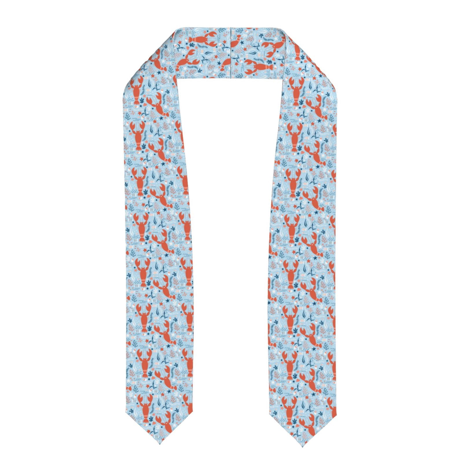 Rateoe Lobsters Pattern Graduation Shawl Stole – Elegant Stole for ...