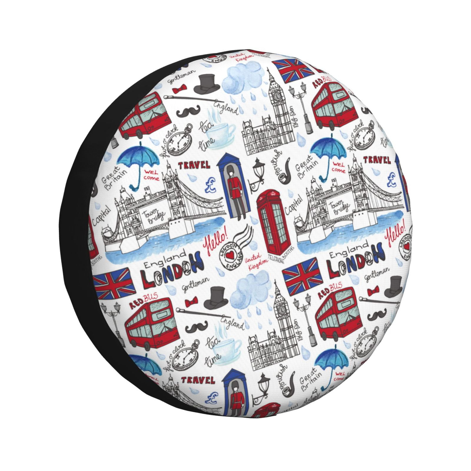 Rateoe London Landmark2 Pattern Tire Cover Wheel Protectors ...