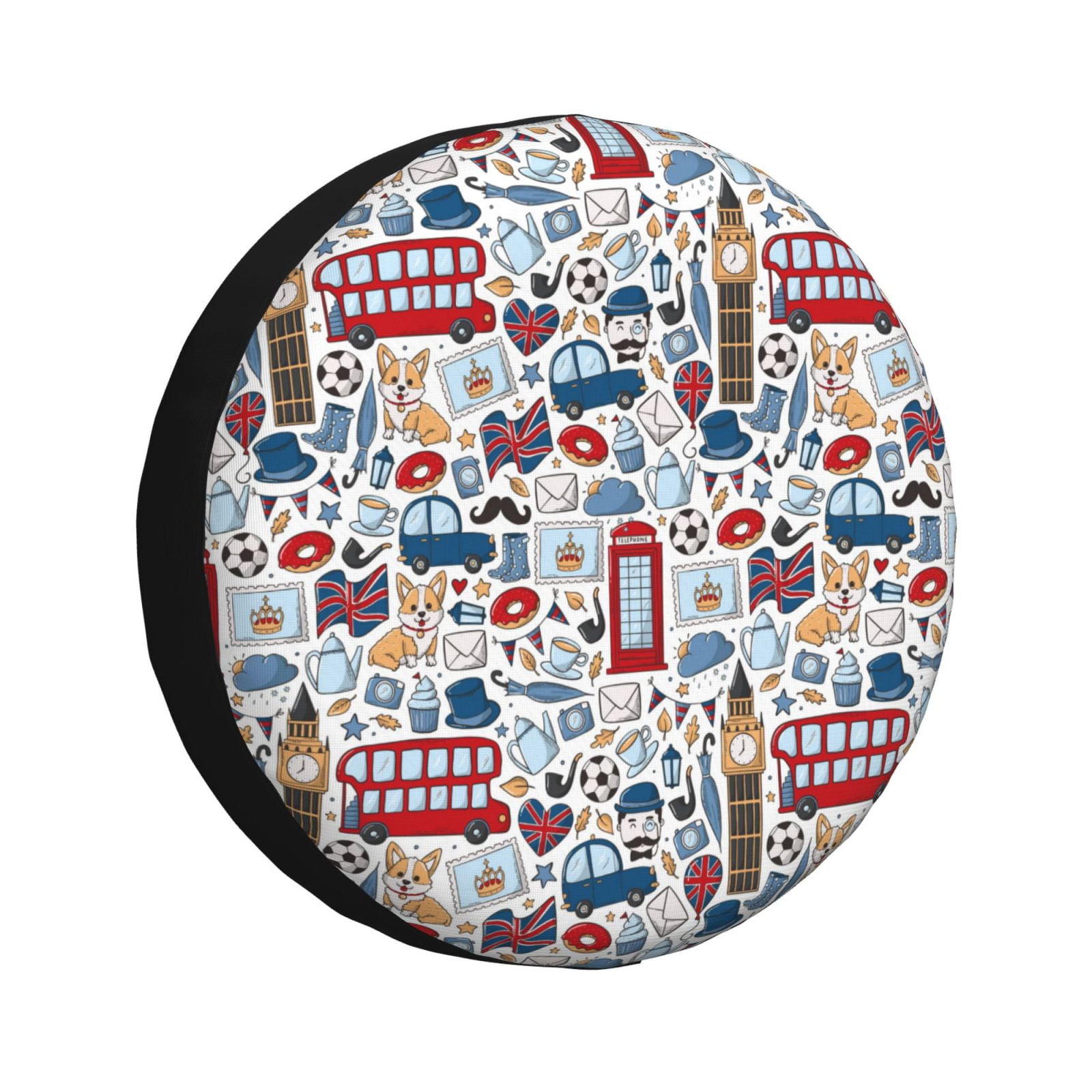 Rateoe London Symbols1 Pattern Tire Cover Wheel Protectors Weatherproof ...