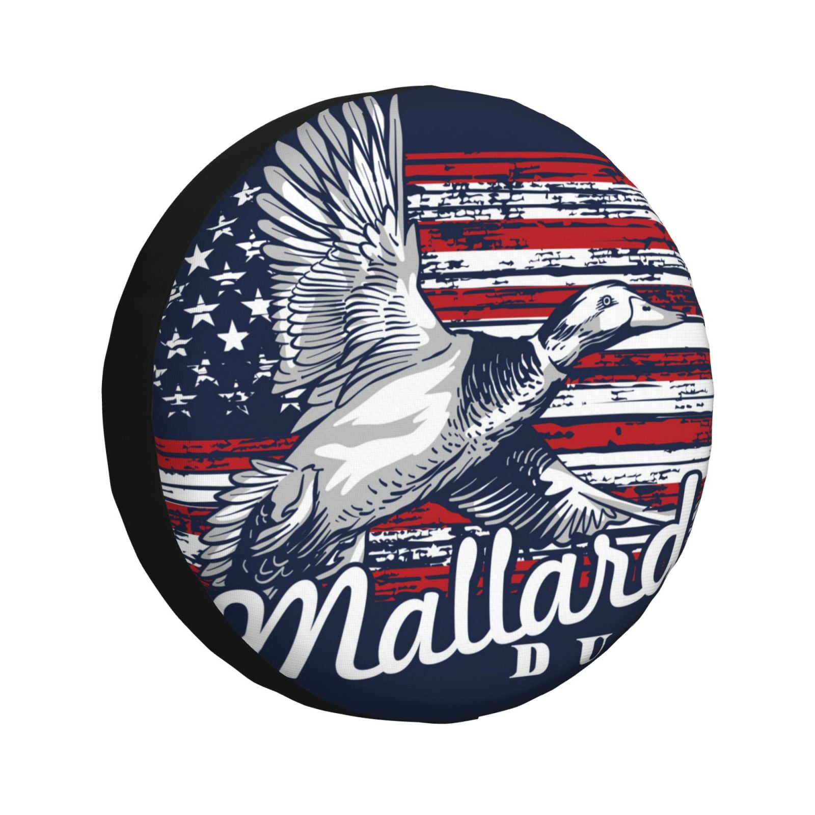Rateoe Mallard Duck With American Flag Pattern Tire Cover Wheel ...