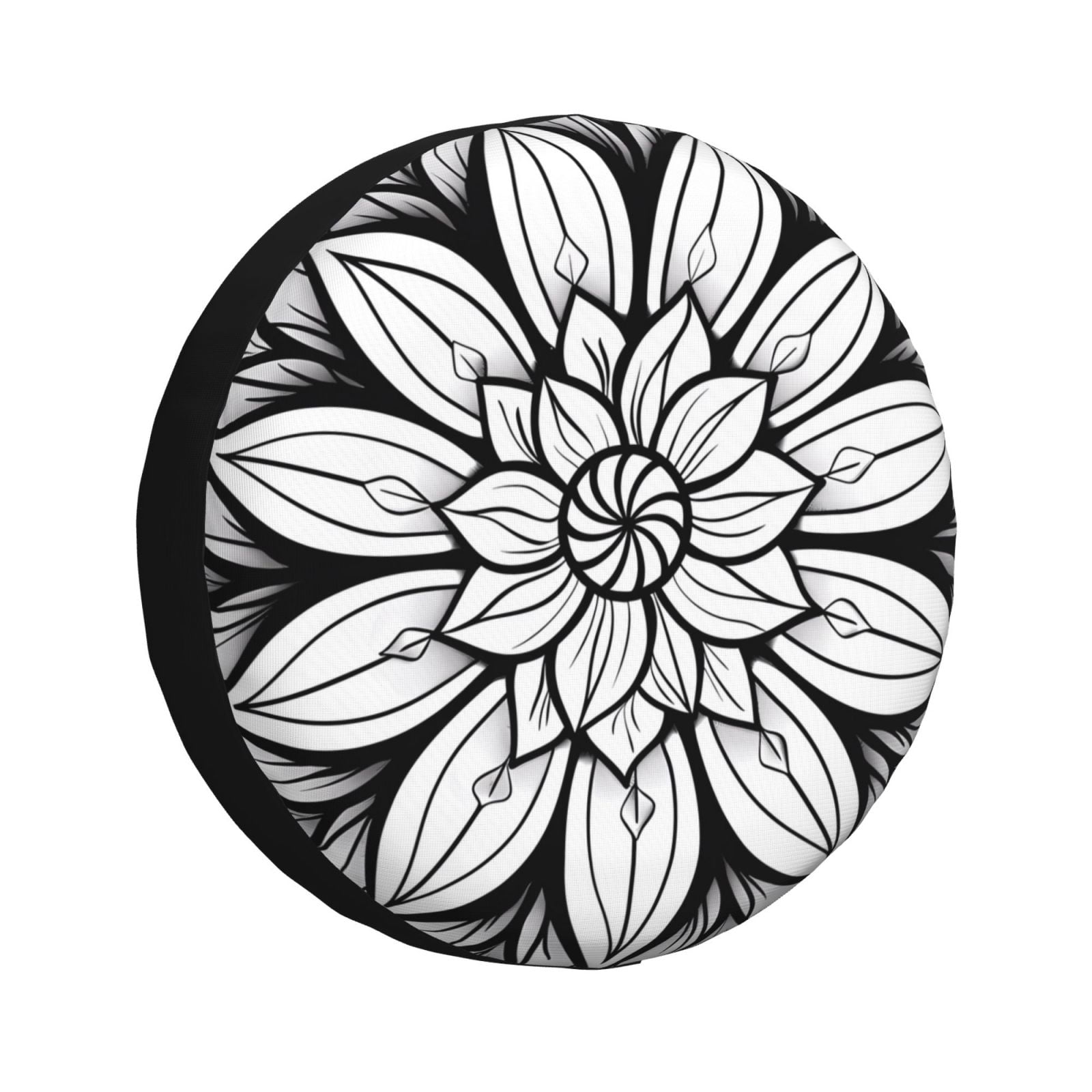 Rateoe Mandala Floral Line Art Pattern Tire Cover Wheel Protectors ...