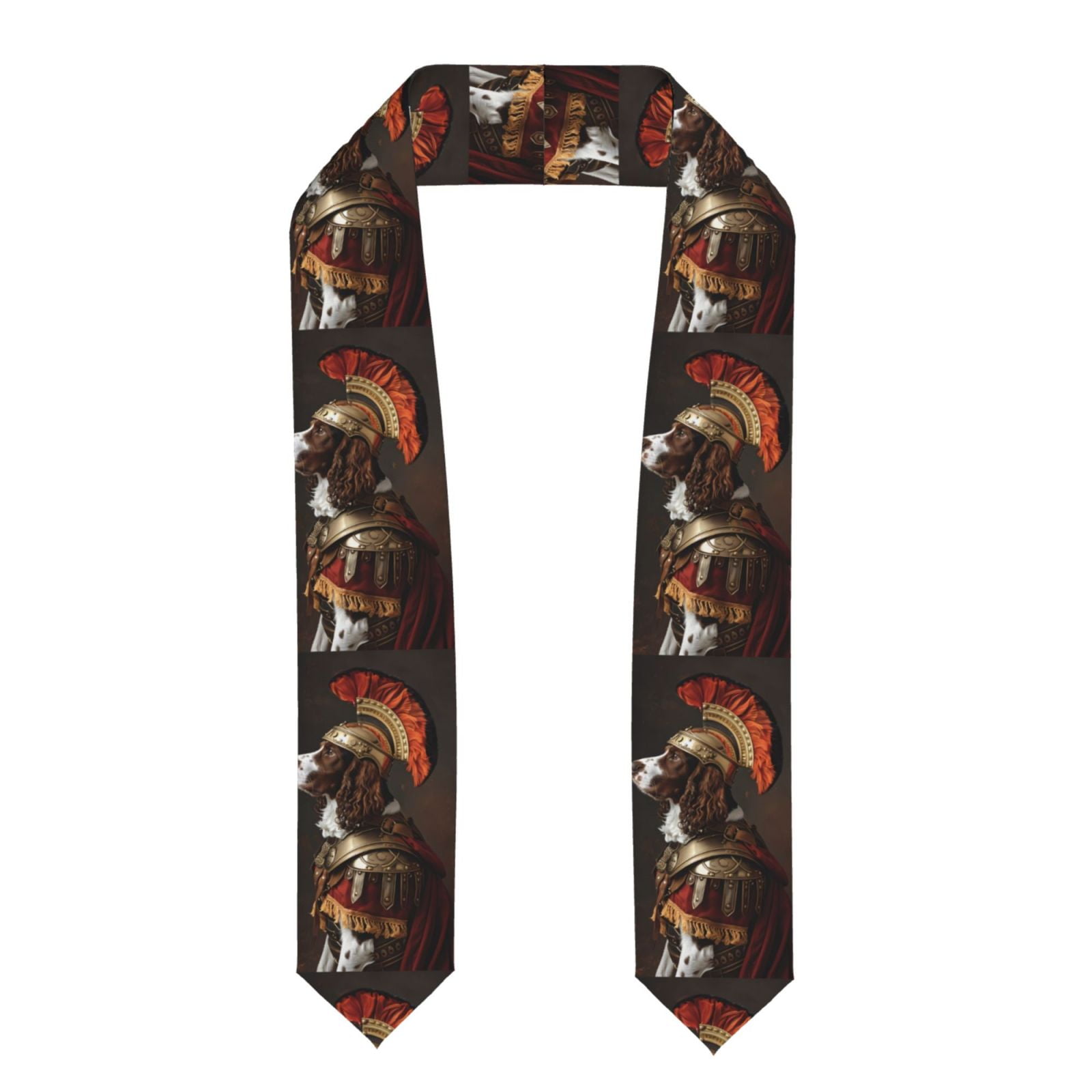 Rateoe Medieval Knight Dog Pattern Graduation Shawl Stole – Elegant ...