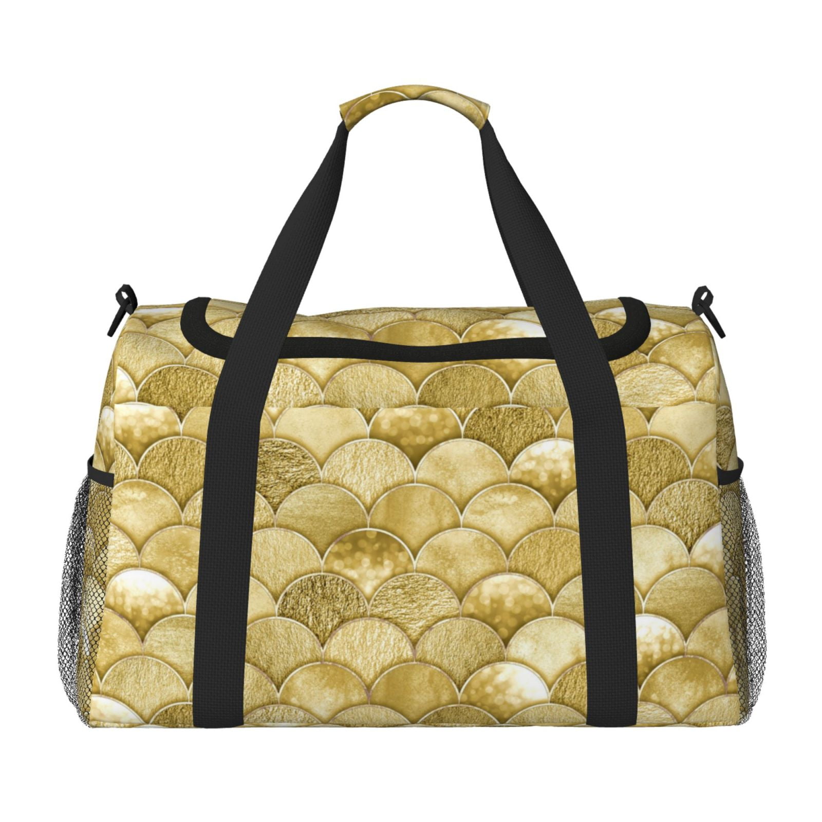 Rateoe Mermaid Fish Scale Pattern Gym Bag for Women, Duffle Bag for ...