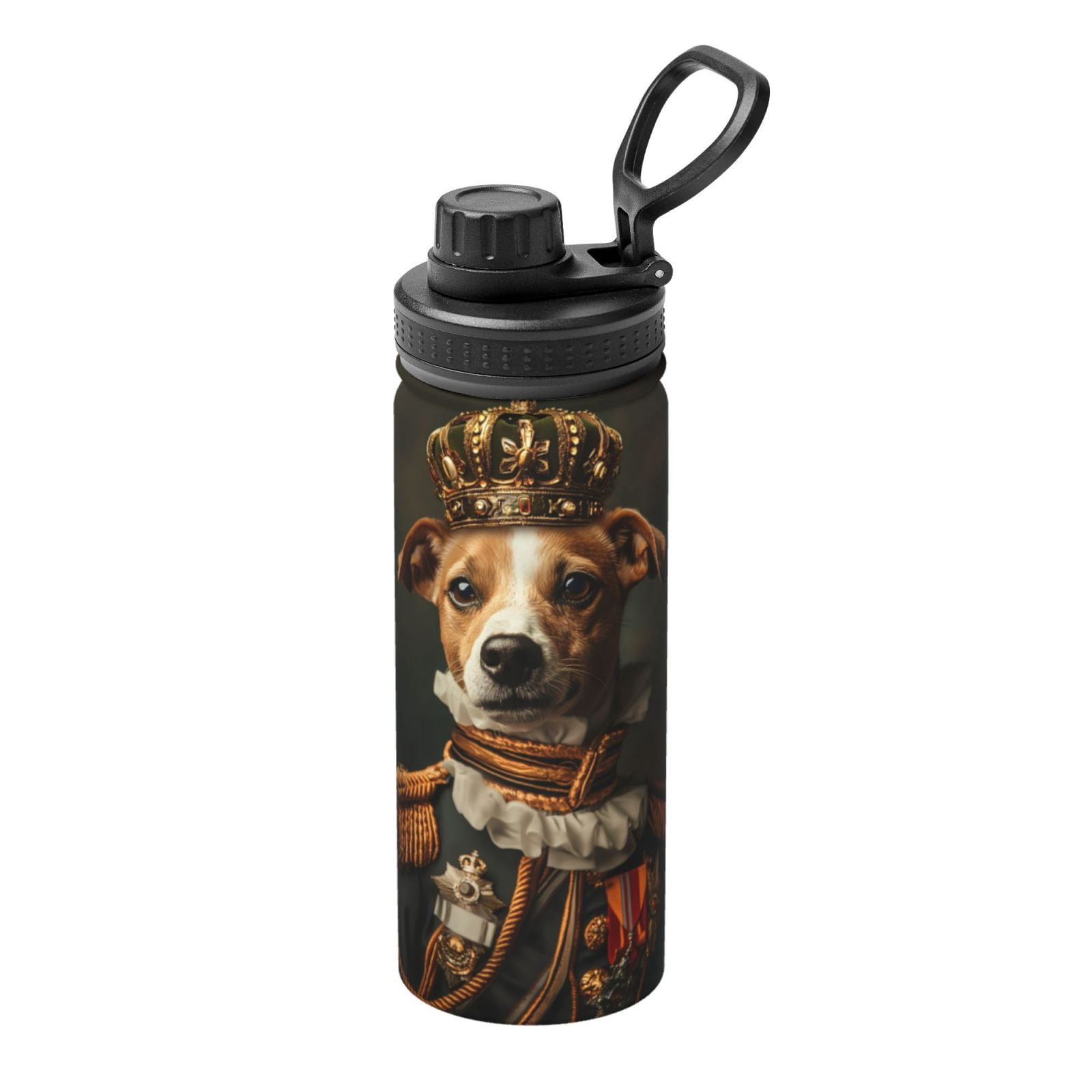Rateoe Modern Cute Dog Printed 18oz Sports Insulated Water Bottle ...