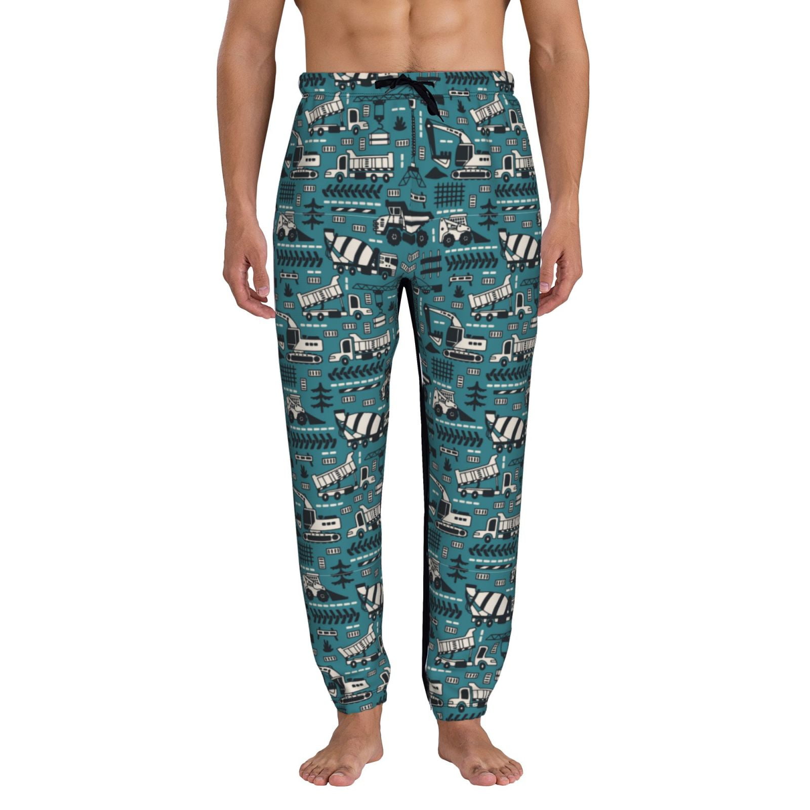 Rateoe Modern Excavator Pattern Joggers for Men, Active Athletic ...