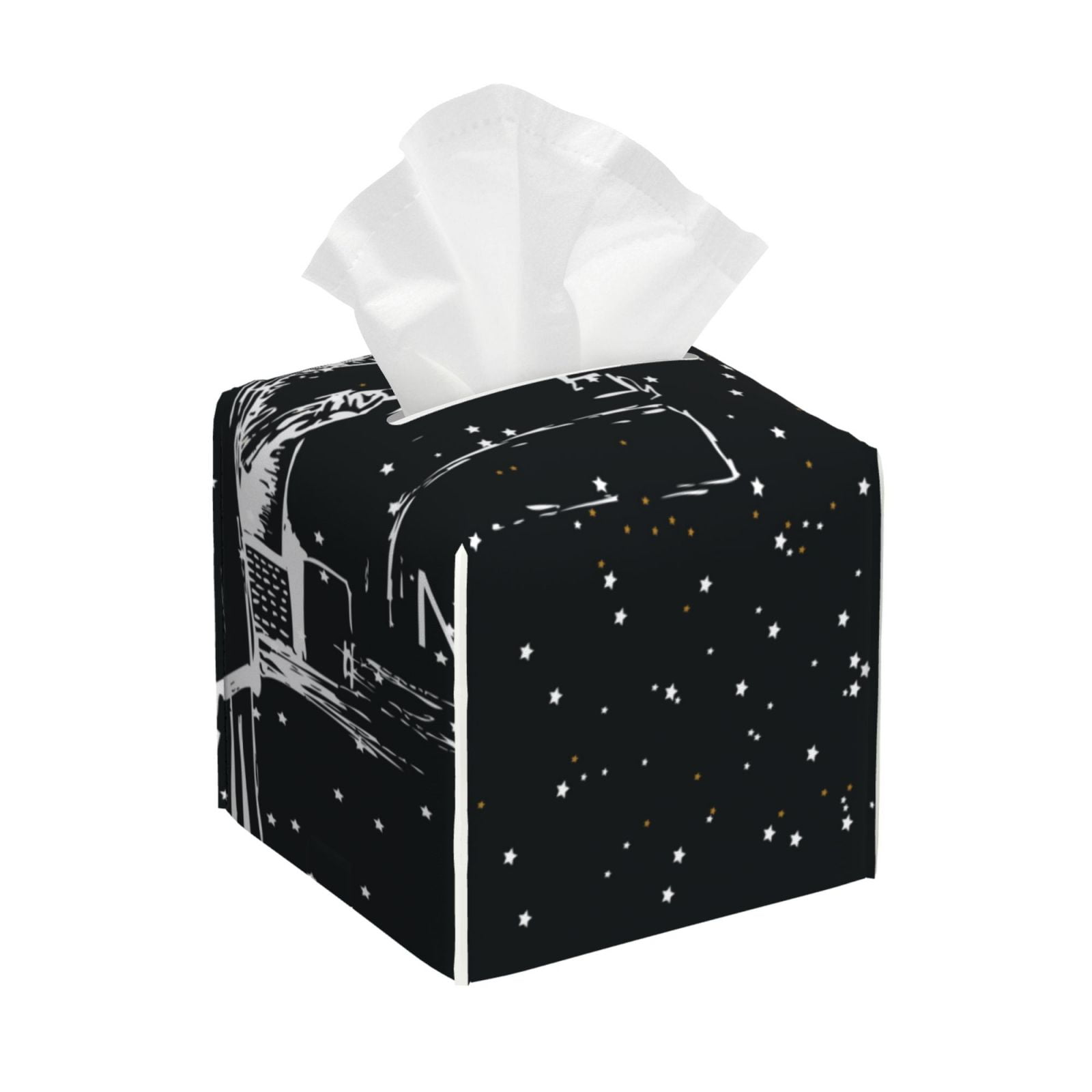 Rateoe New York City1 Pattern Tissue Box Cover, Modern Square ...