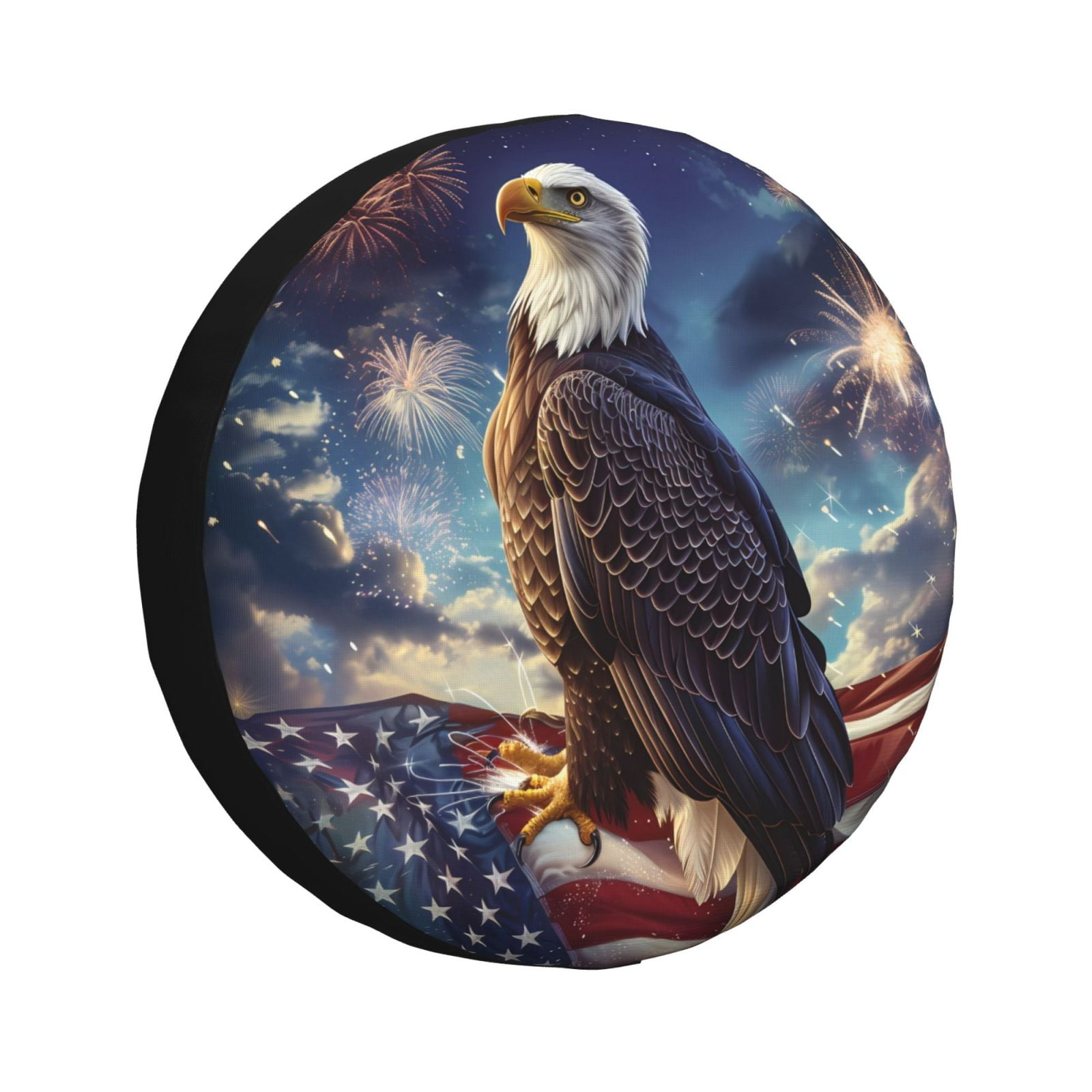 Rateoe Night Sky Bald Eagle Pattern Tire Cover Wheel Protectors ...